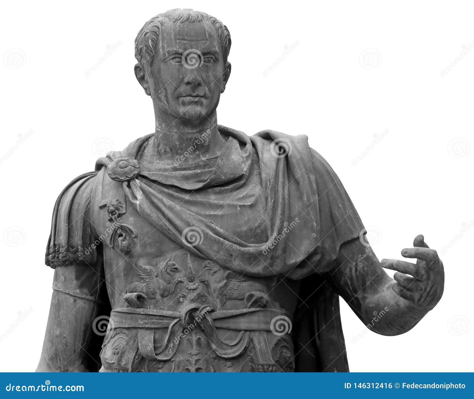 Statue of Julius Caesar in Rome Stock Photo - Image of roma, bronze ...