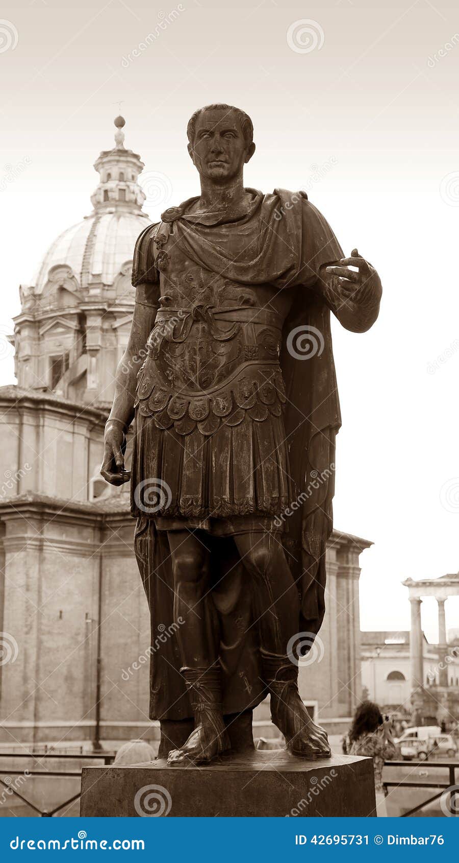 Statue of Julius Caesar in Rome, Italy Stock Image - Image of landmark ...