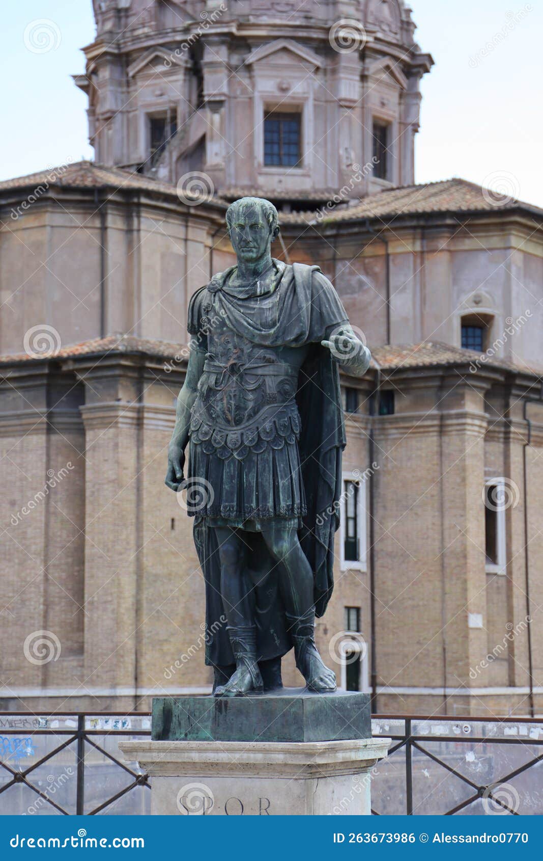 Statue of Julius Caesar in Rome Stock Photo - Image of power ...