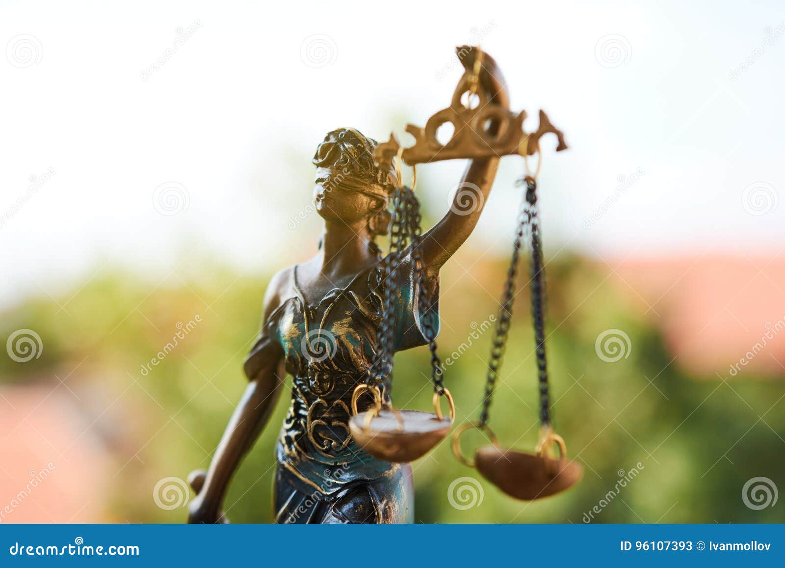 Statue of Justice Closeup stock image. Image of justitia - 96107393