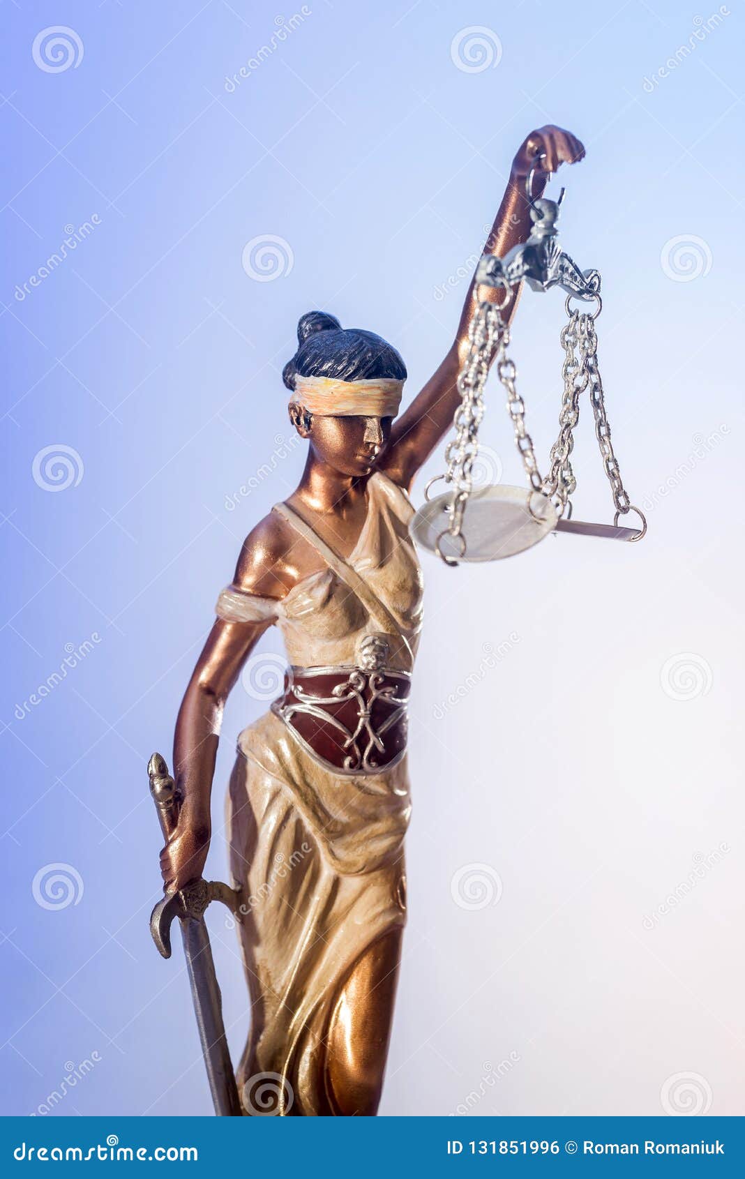 Statue of Justice Isolated on White Stock Photo - Image of scale, legal ...