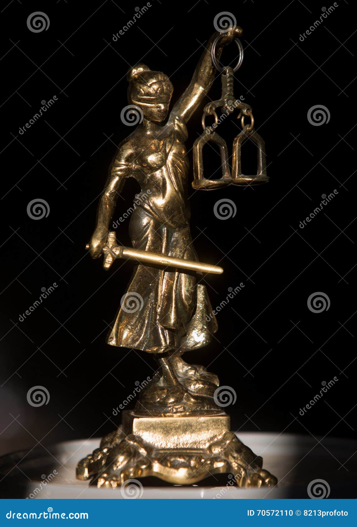 Statue of Justice, Law Concept, Stock Photo - Image of isolated, bronze ...
