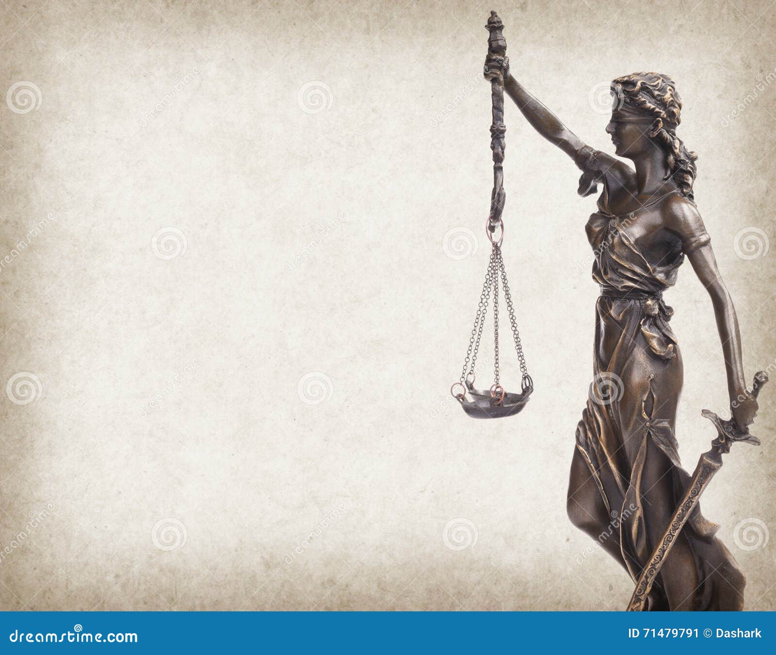 Statue of Justice on Old Paper Background Stock Image - Image of ...
