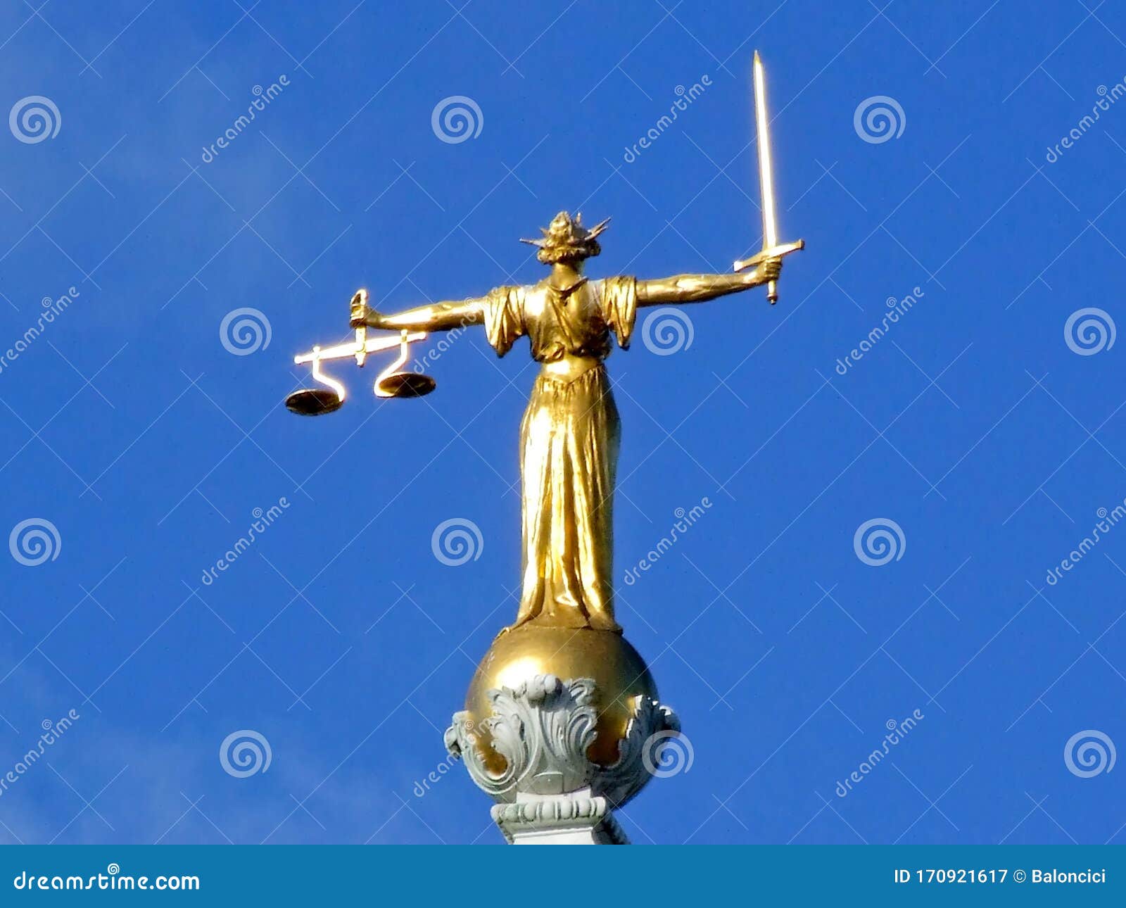 Statue of justice stock image. Image of balance, democracy - 170921617