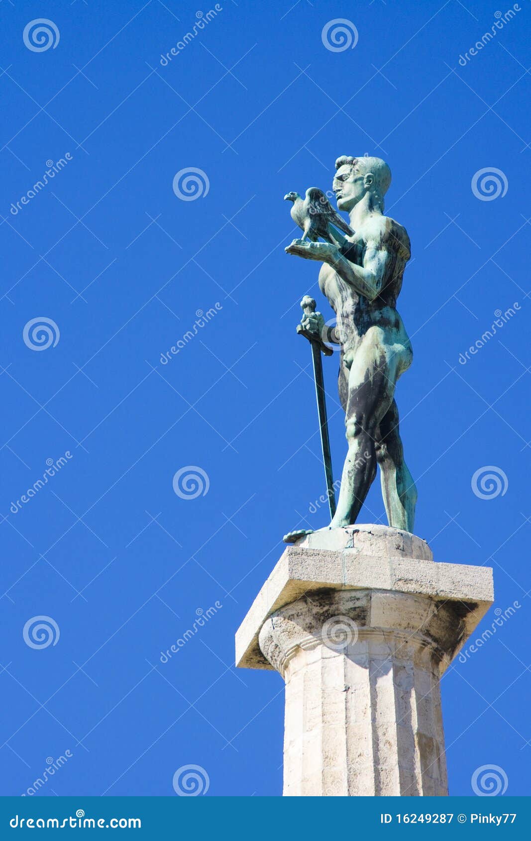 Statue at Kalemegdan - Belgrade, Serbia Stock Image - Image of monument ...