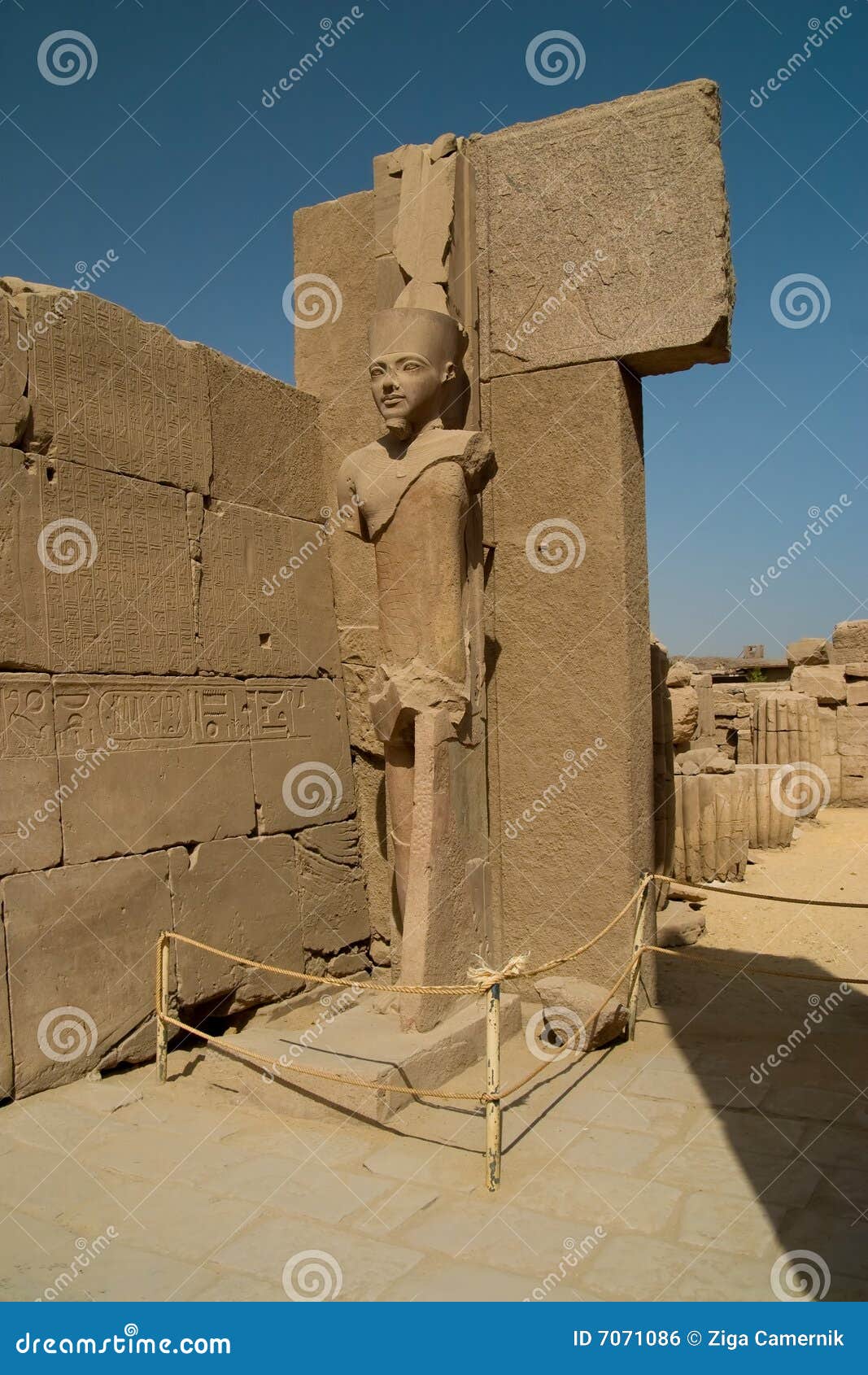 Statue in Karnak temple stock photo. Image of ancient - 7071086
