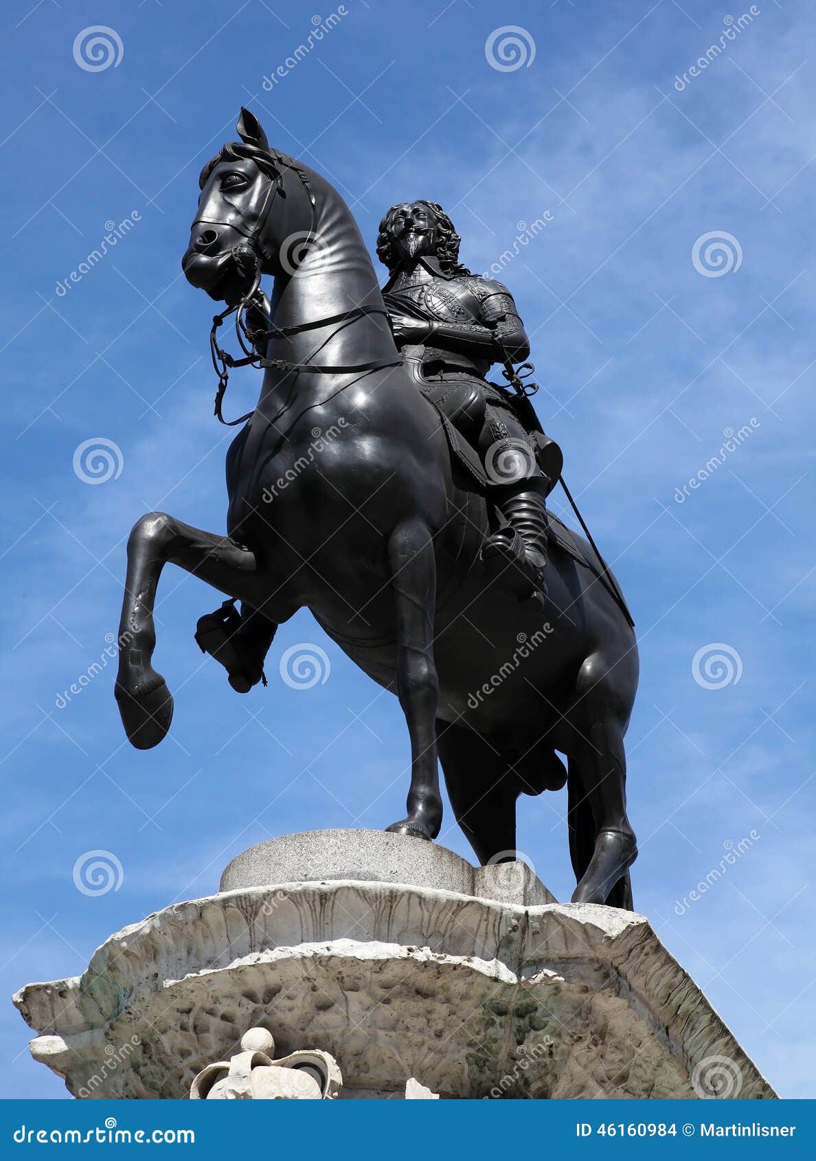 Statue of King Charles I in London in UK Stock Photo - Image of ...