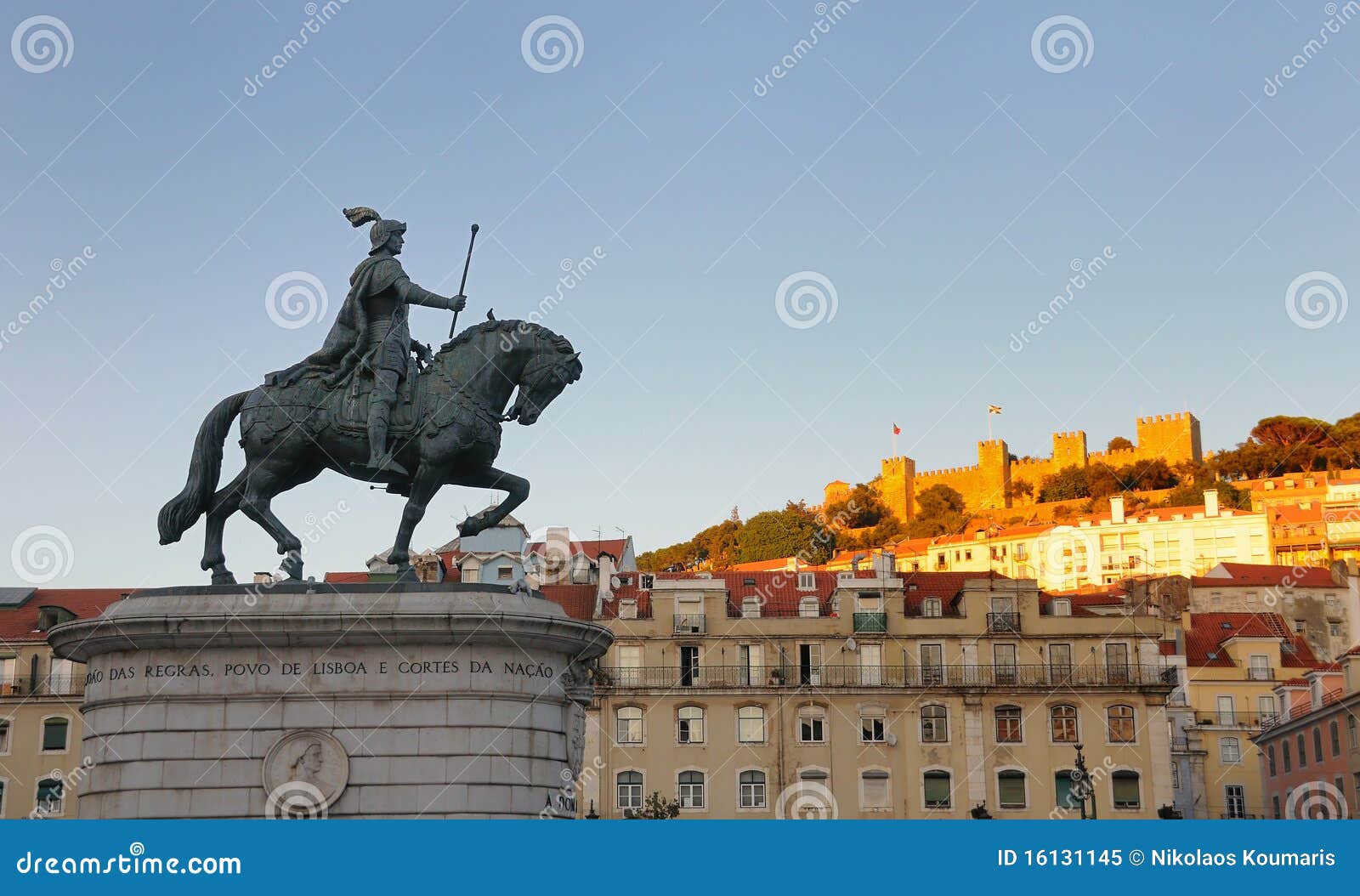 Statue of King Joao I stock image. Image of portugal - 16131145