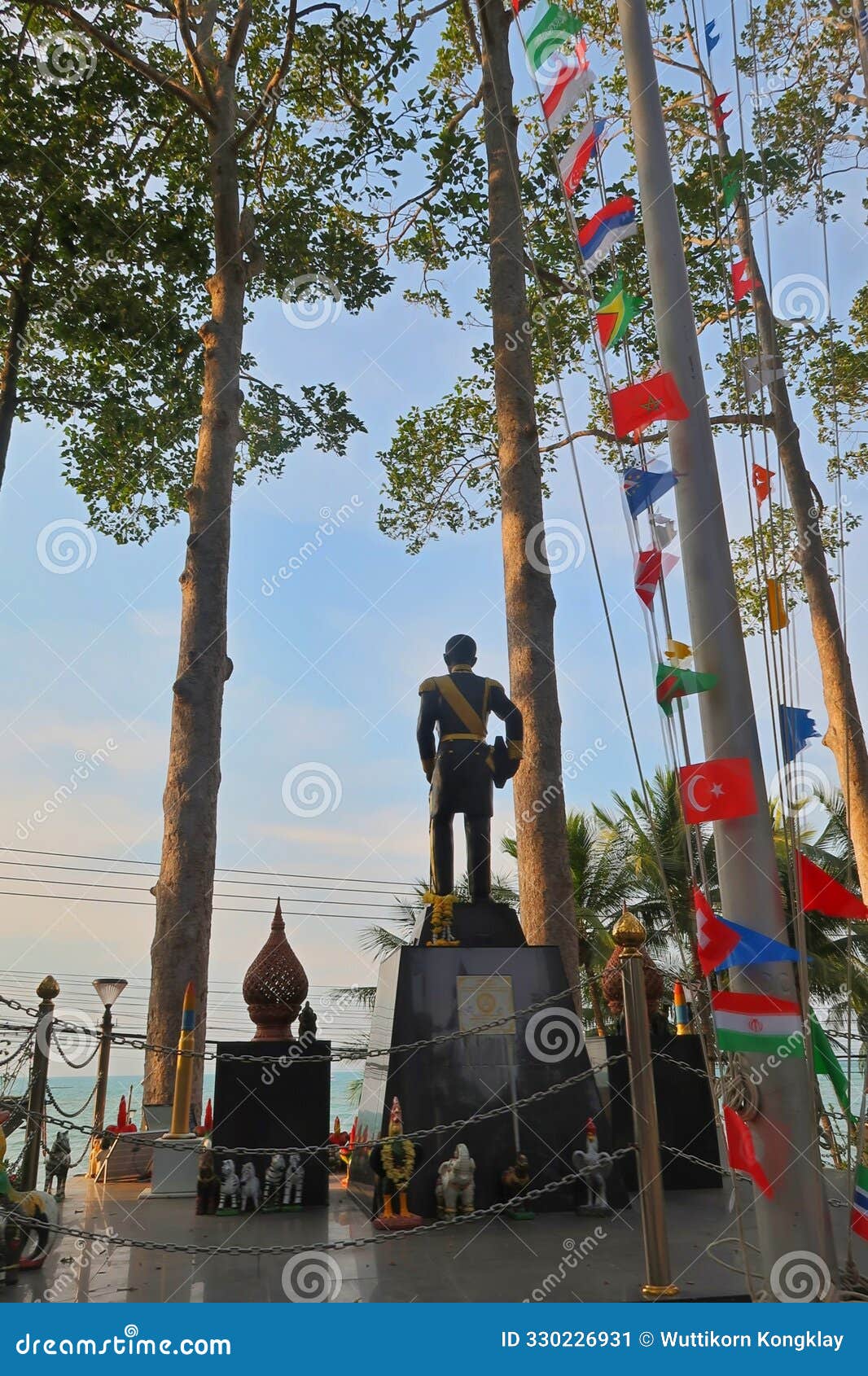Statue of King Rama V Standing in the Middle of Tree Stock Image ...