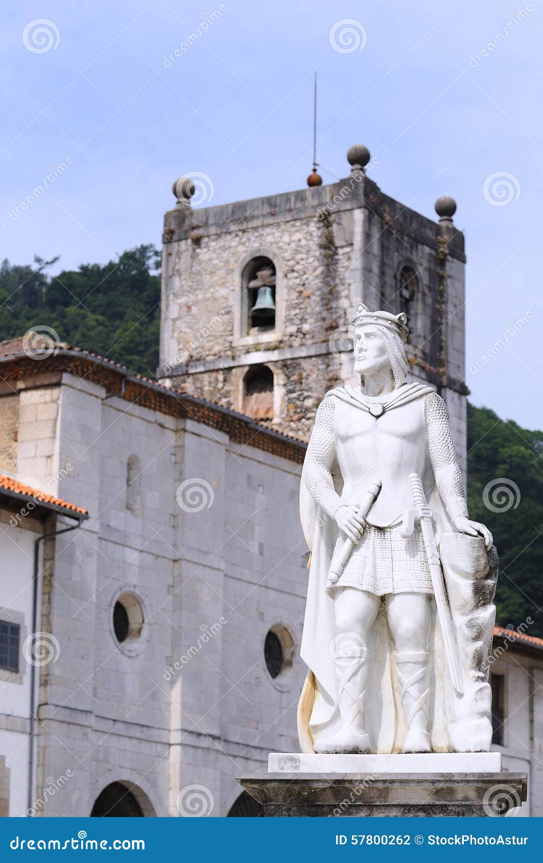 Statue of King Silo in Pravia Stock Photo - Image of king, pravia: 57800262