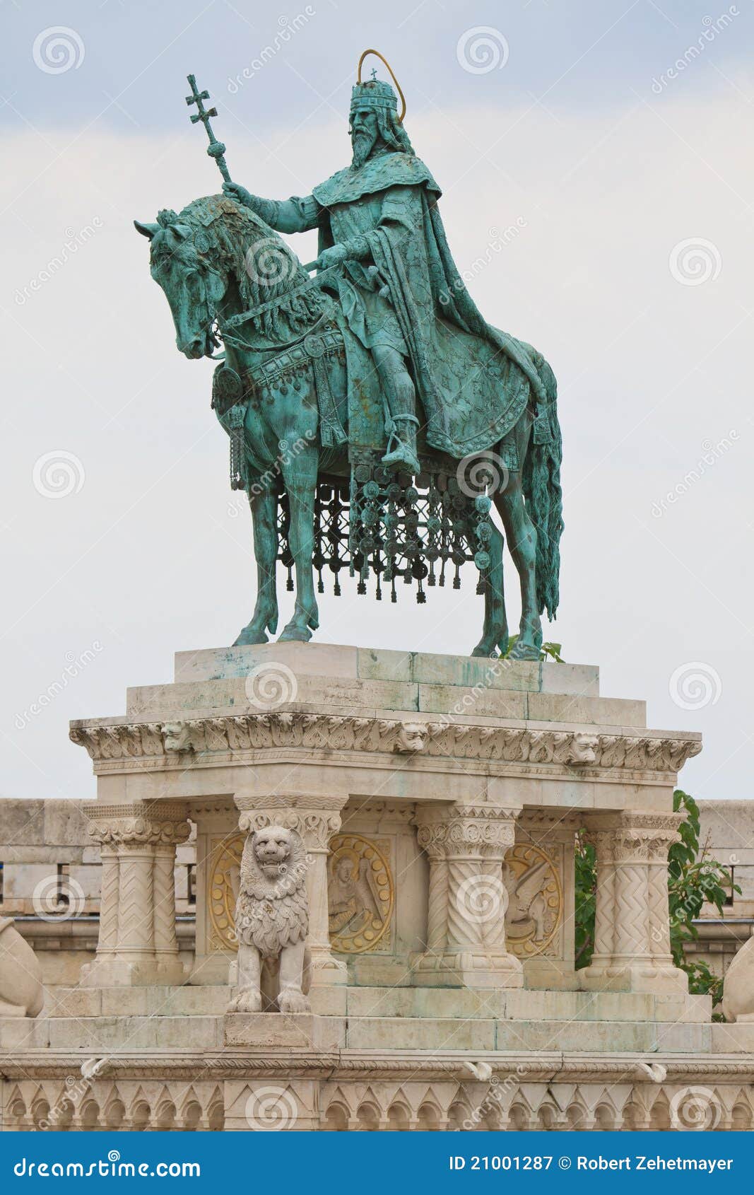 Statue of King Stephen I of Hungary Stock Image - Image of landmark ...