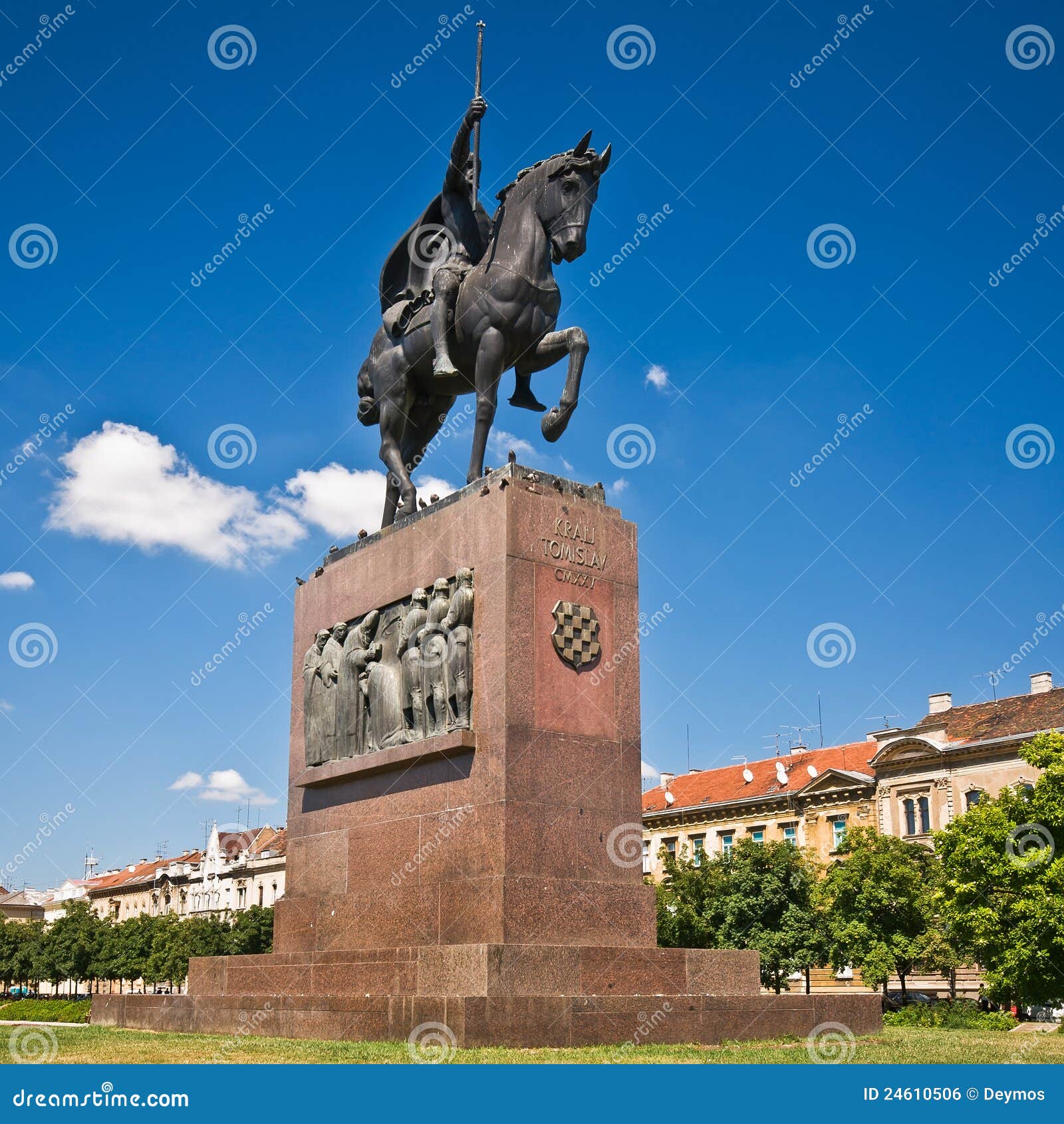 Statue of King Tomislav in Zagreb, Croatia Stock Photo - Image of ...