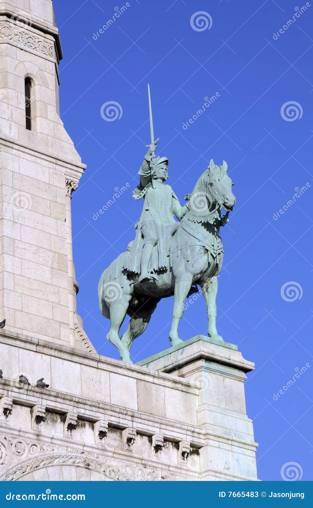 Statue of knight stock image. Image of knight, blue, church - 7665483