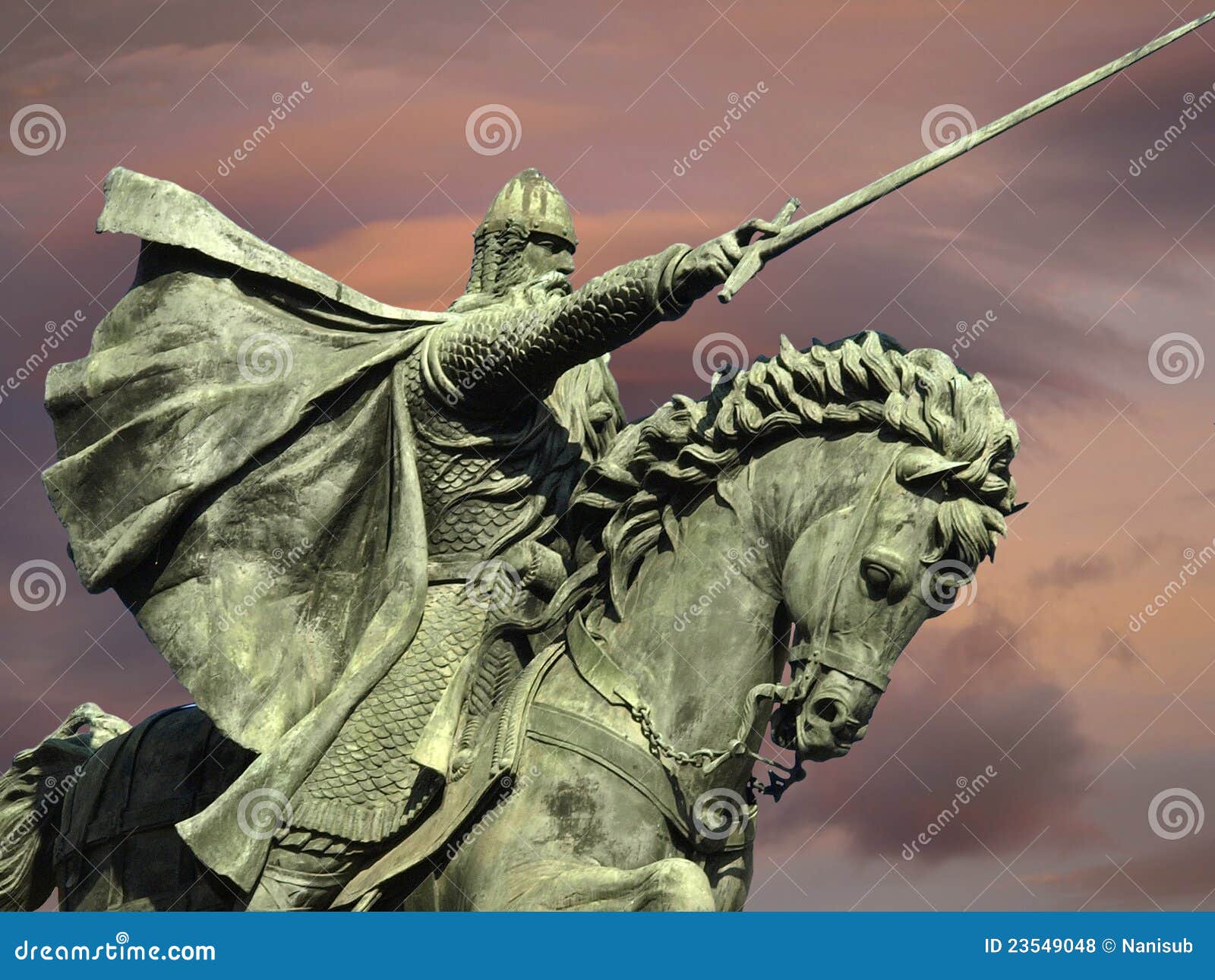 Statue of the Knight Cid in Burgos Stock Photo - Image of sculpture ...