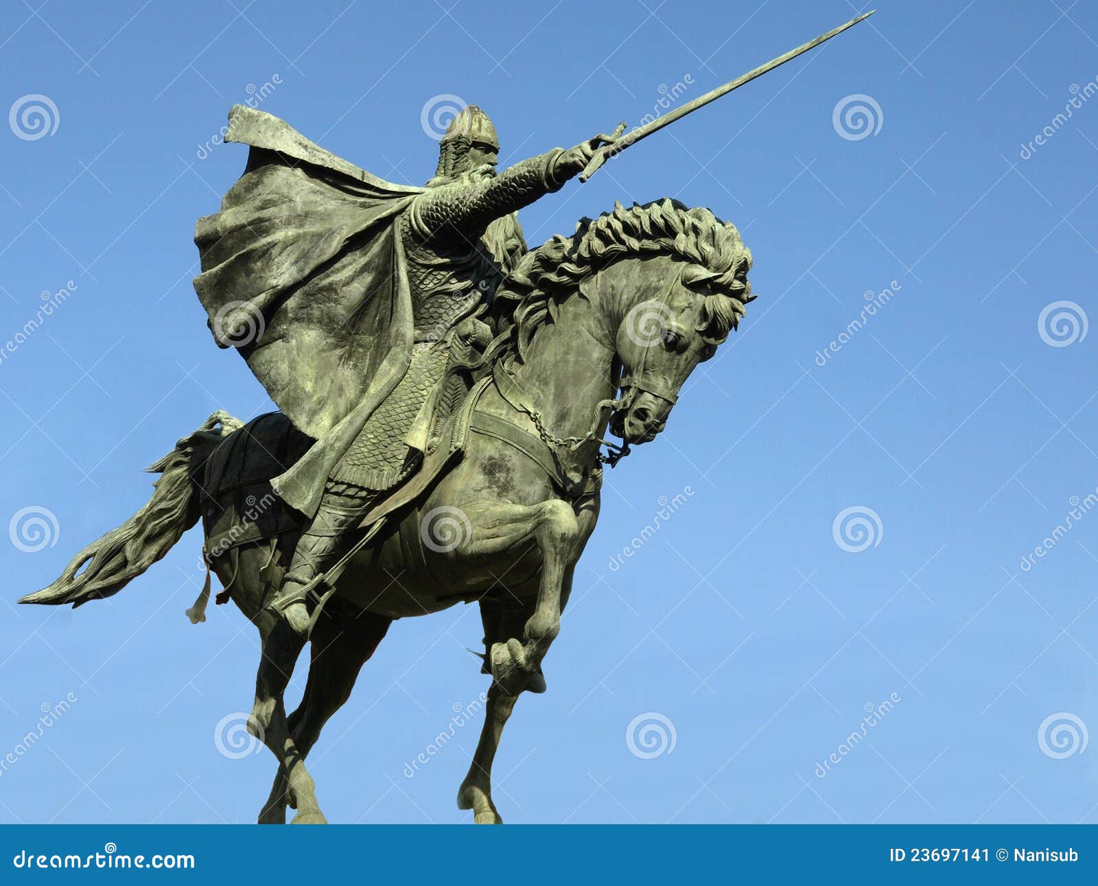 Statue of the Knight Cid in Burgos Stock Image - Image of architecture ...