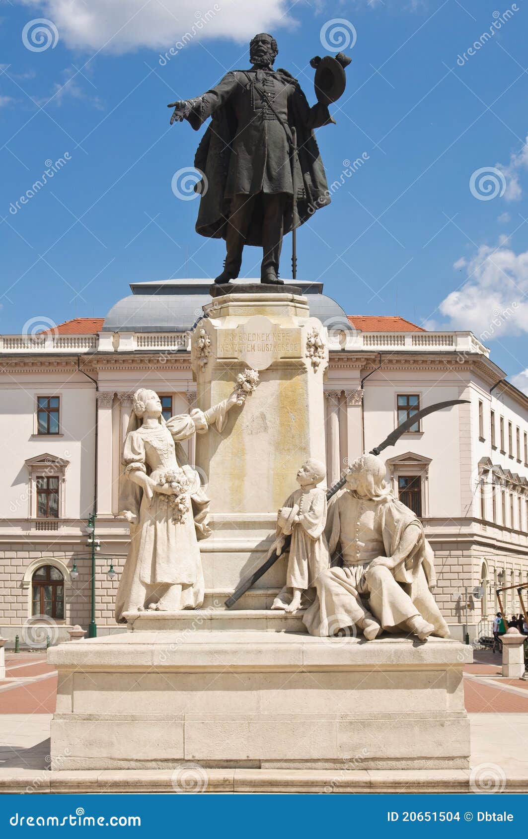 Statue of Kossuth Lajos stock photo. Image of szeged - 20651504
