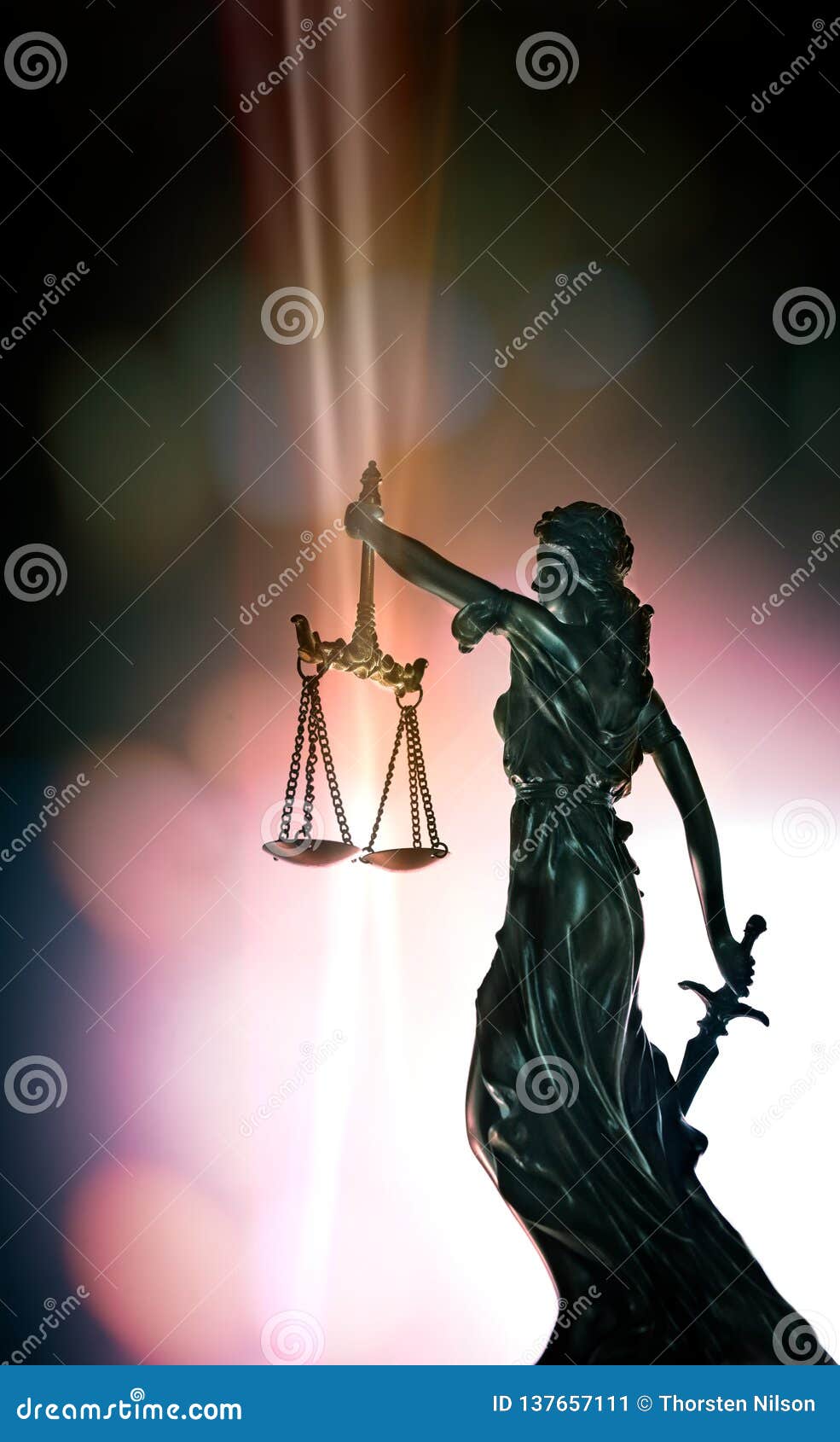 Statue of Lady Justice - Low Angle View Stock Image - Image of lady ...