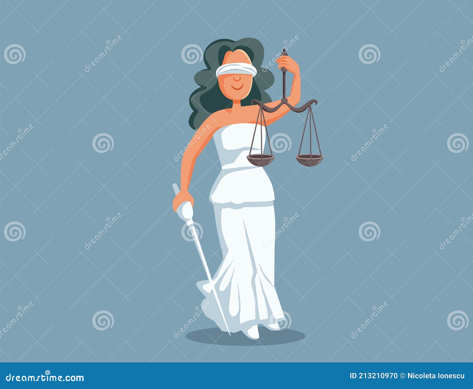 Themis Or Justice - Goddess Of Order And Law In Ancient Greece. Greek ...