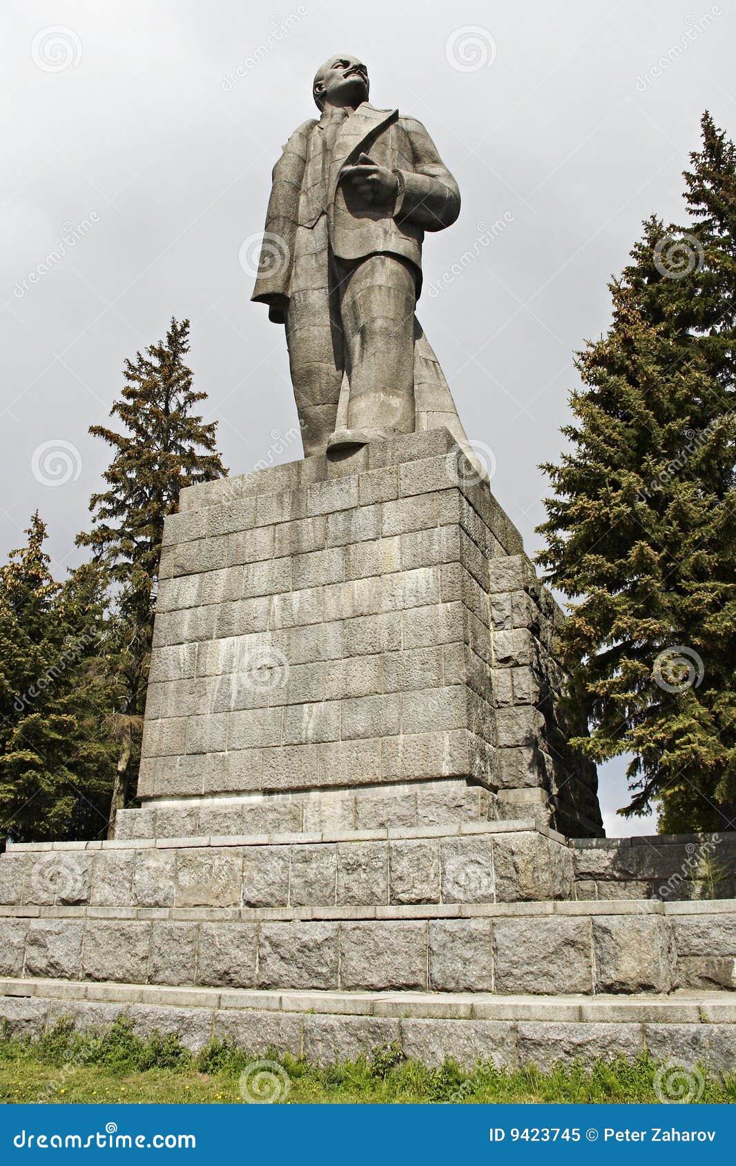 Statue of Lenin in Moscow, Russia. Stock Image - Image of historycal ...