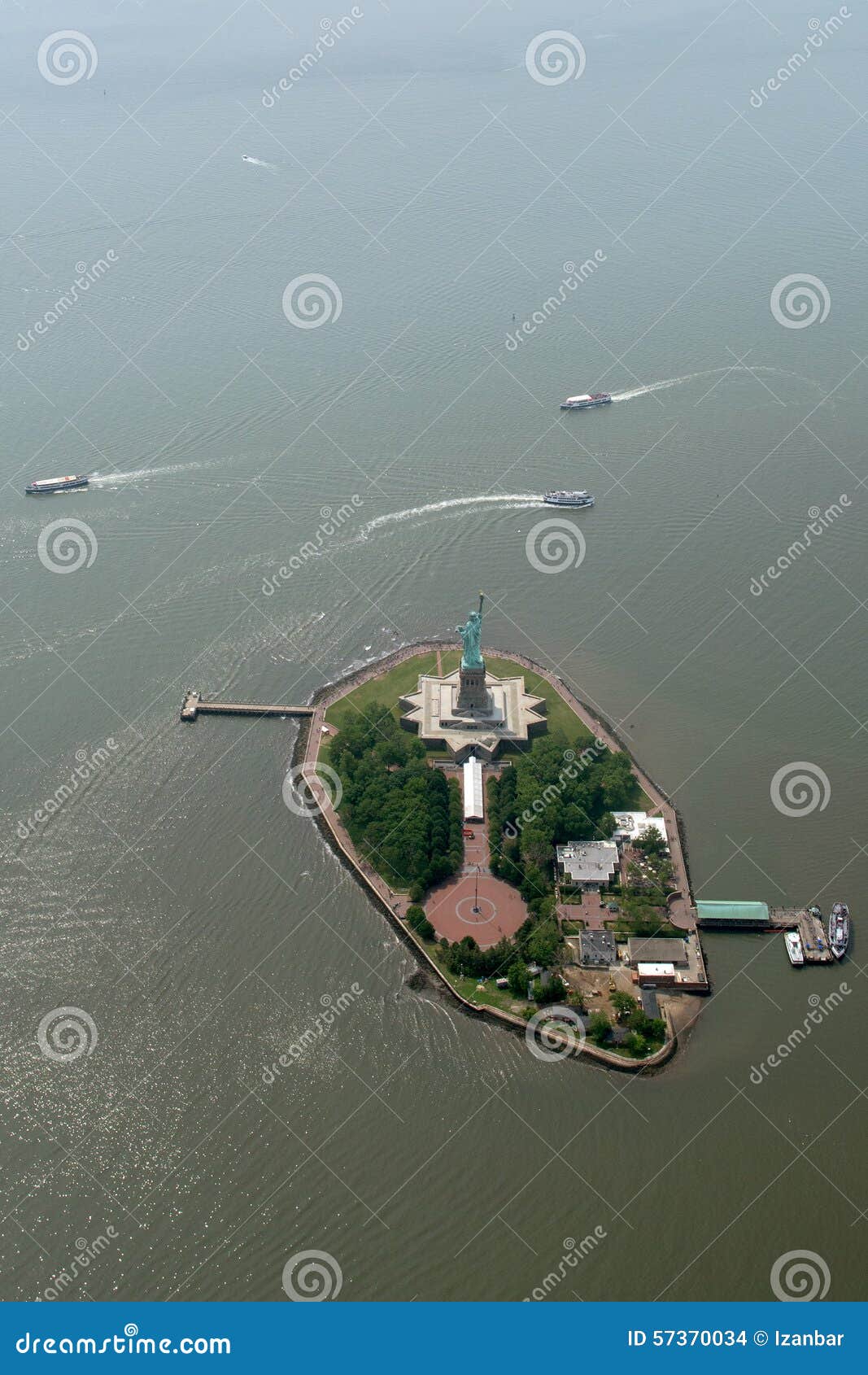 Statue of Liberty Aerial View Stock Photo - Image of river ... Statue of Liberty Aerial View Stock Photo - Image of river ...