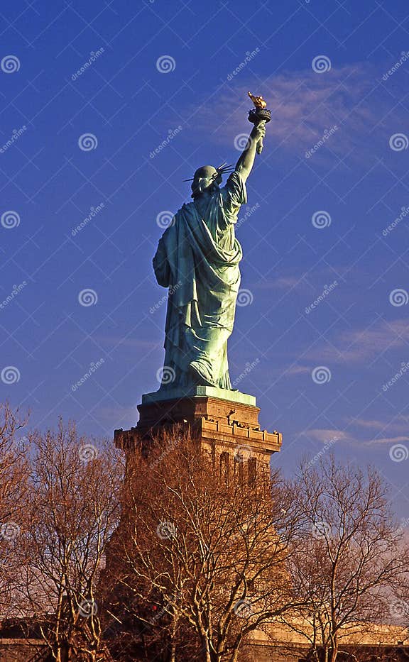 Statue of Liberty back stock photo. Image of historic - 7417144