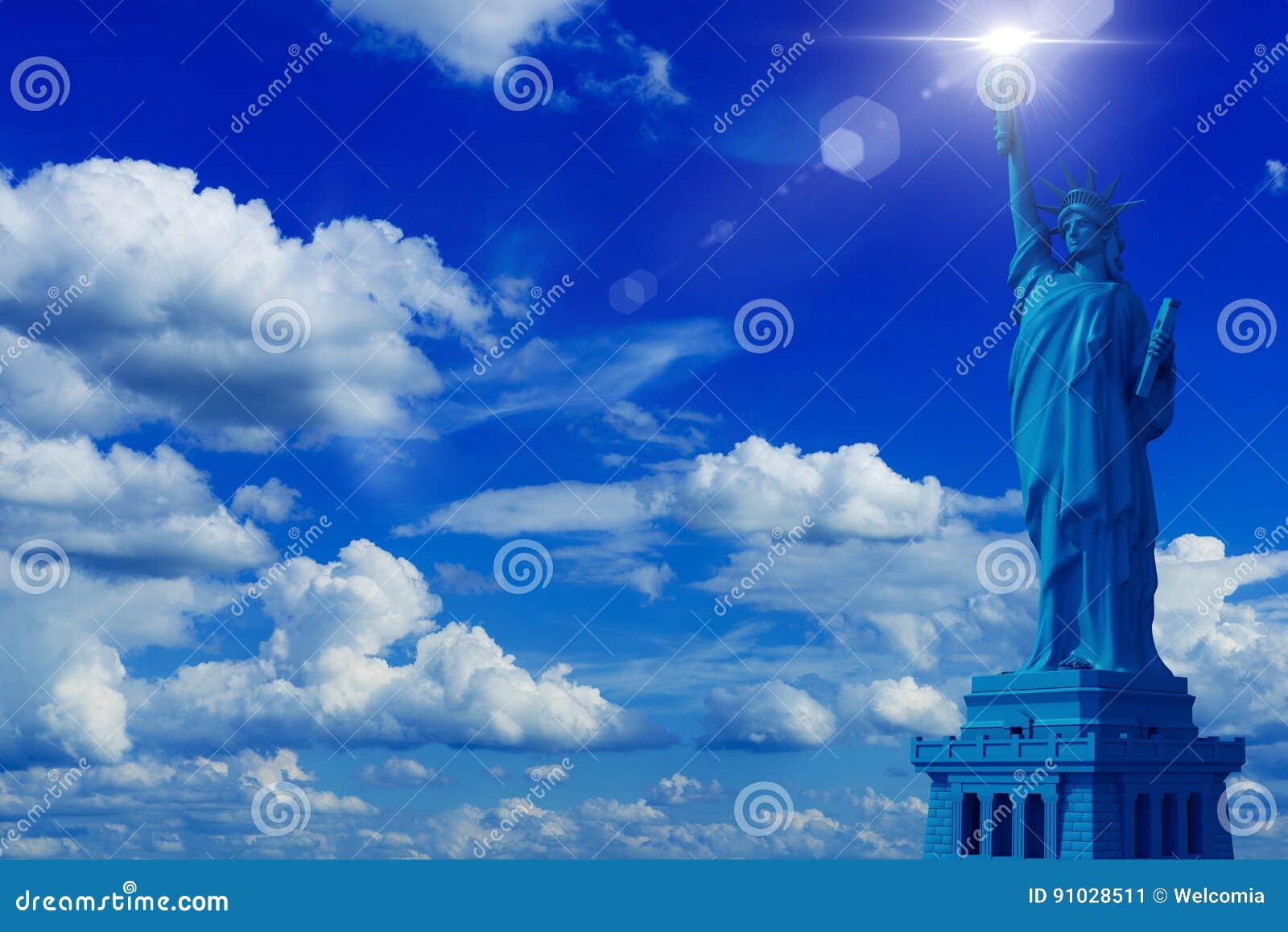Statue of Liberty Background Stock Image - Image of united, american ...
