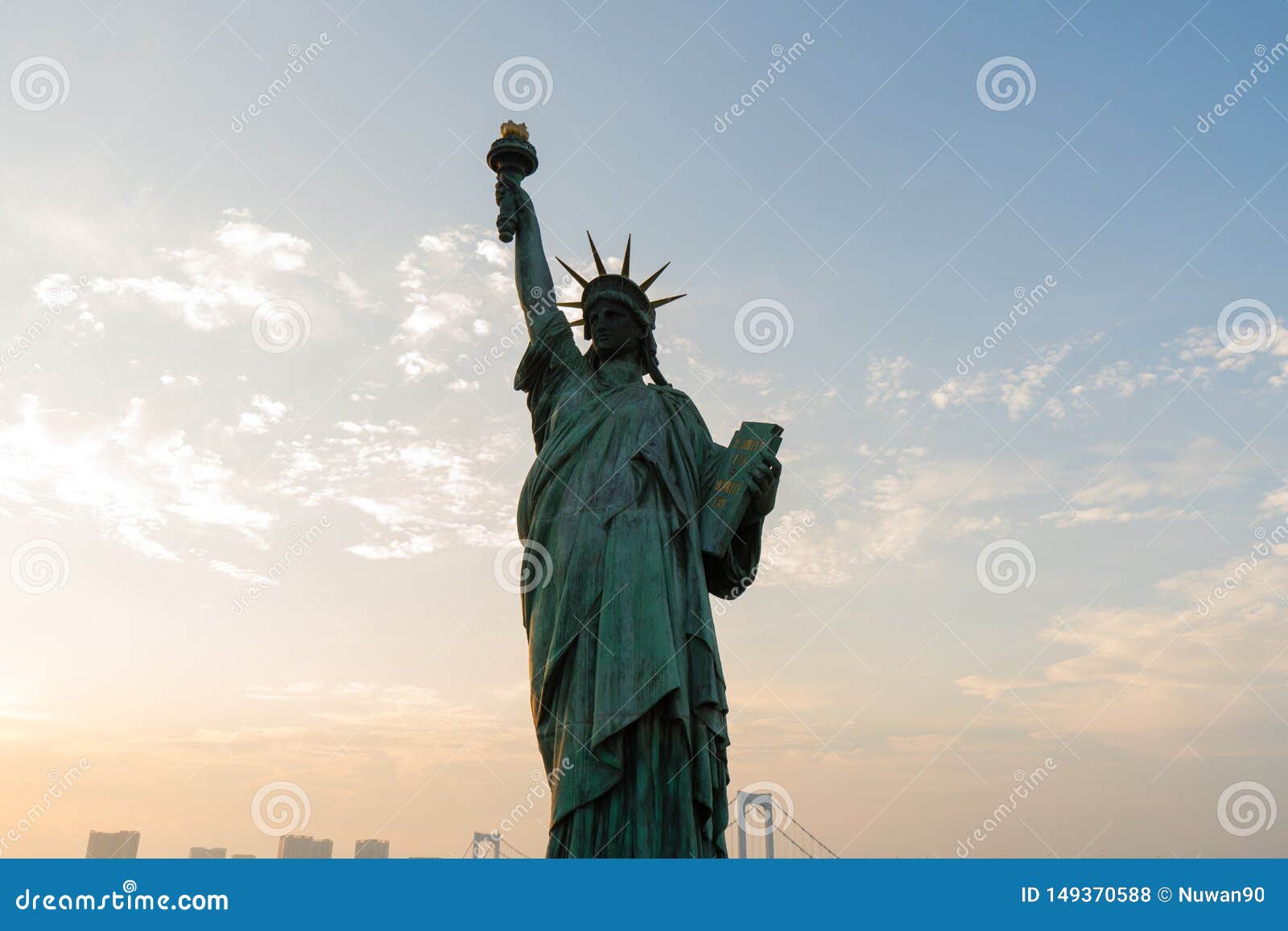 Statue of Liberty, Front View Stock Photo - Image of monument ...