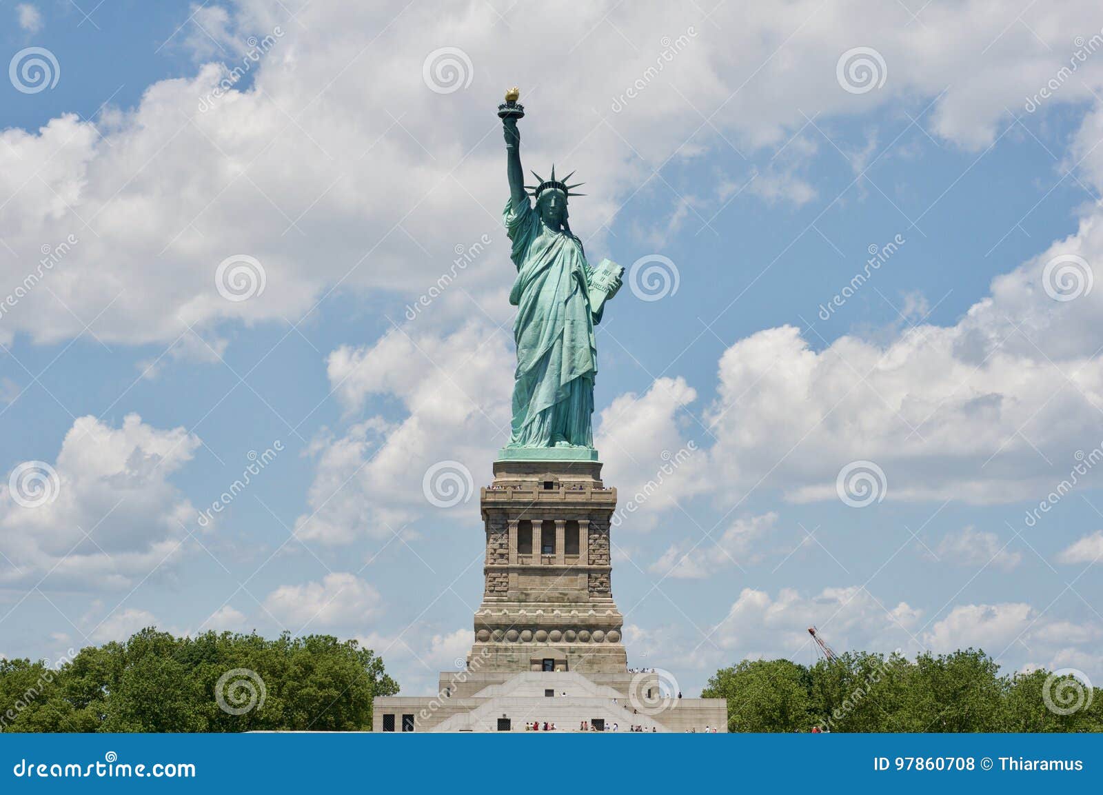 Statue of Liberty stock photo. Image of green, york, view - 97860708