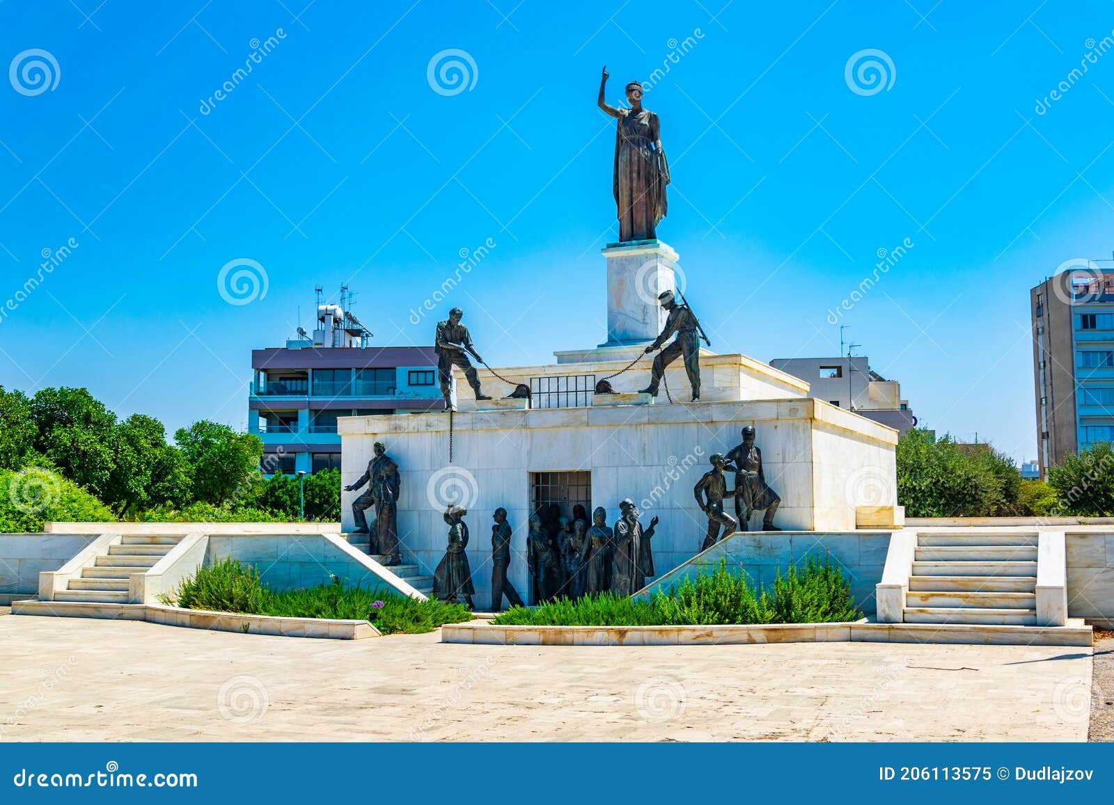 Statue of Liberty at Nicosia, Cyprus Stock Image - Image of ...