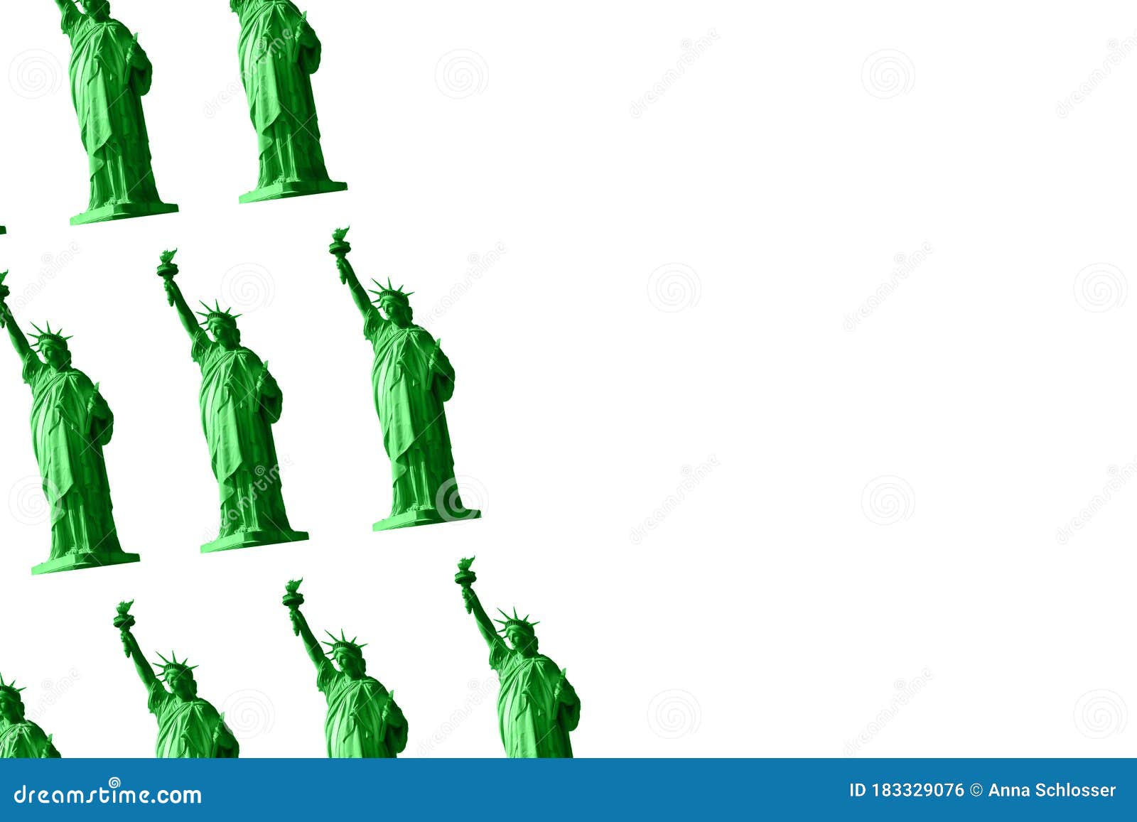 Statue of Liberty Toned Green Pattern Stock Photo - Image of statue ...