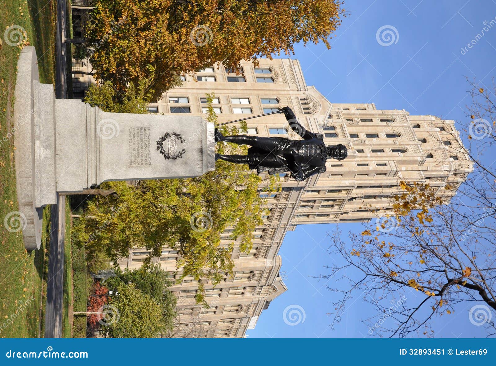 Statue of Lieutenant-Colonel John Graves Simcoe Stock Image - Image of ...