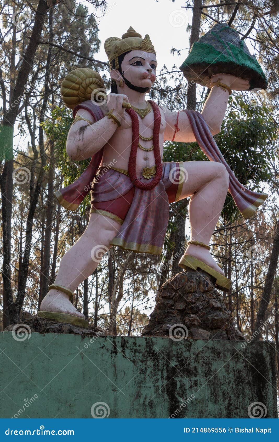 The Statue of Lord Hanuman at Shreenagar, Tansen Stock Photo - Image of ...