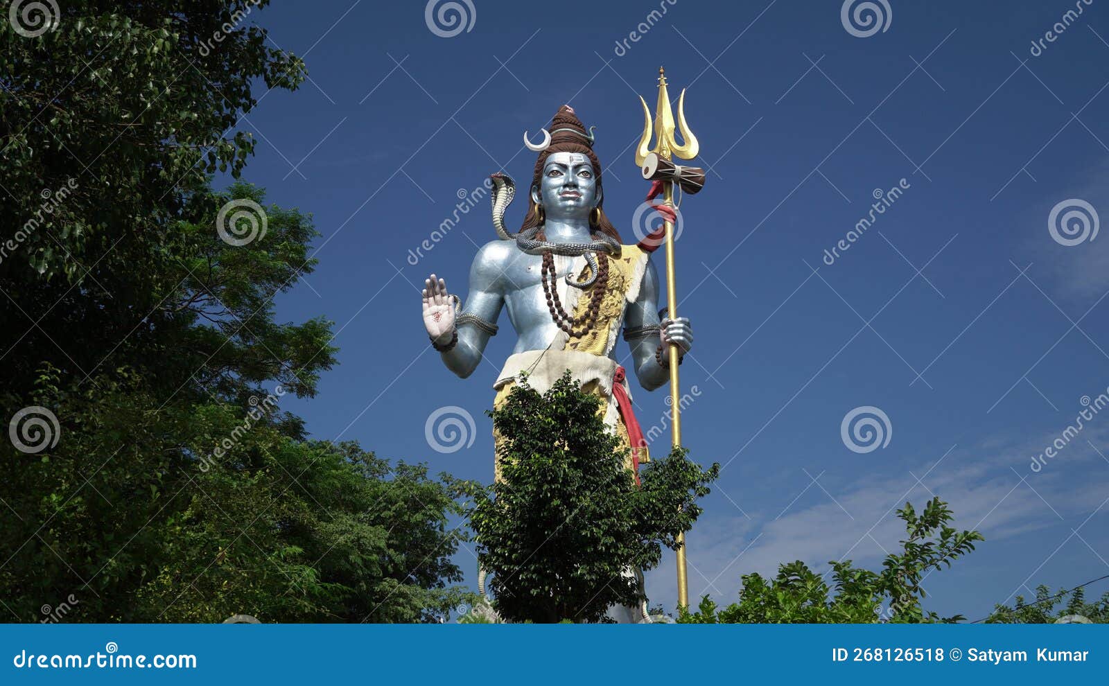 Statue of Lord Mahadev Indian Hindu God Stock Photo - Image of place ...