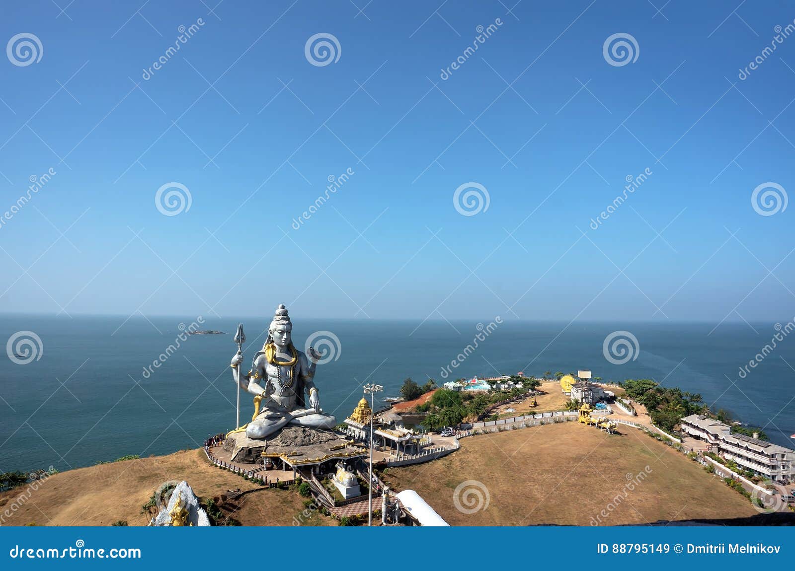 Statue of Lord Shiva in Murudeshwar Temple in Karnataka Stock Image ...