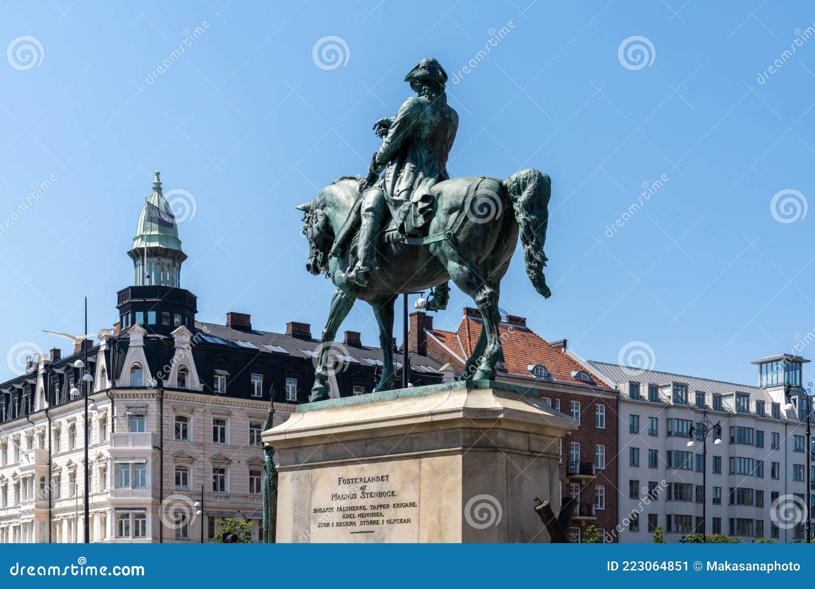 Statue of Magnus Stenbock in Downtown Helsingborg Editorial Photo ...