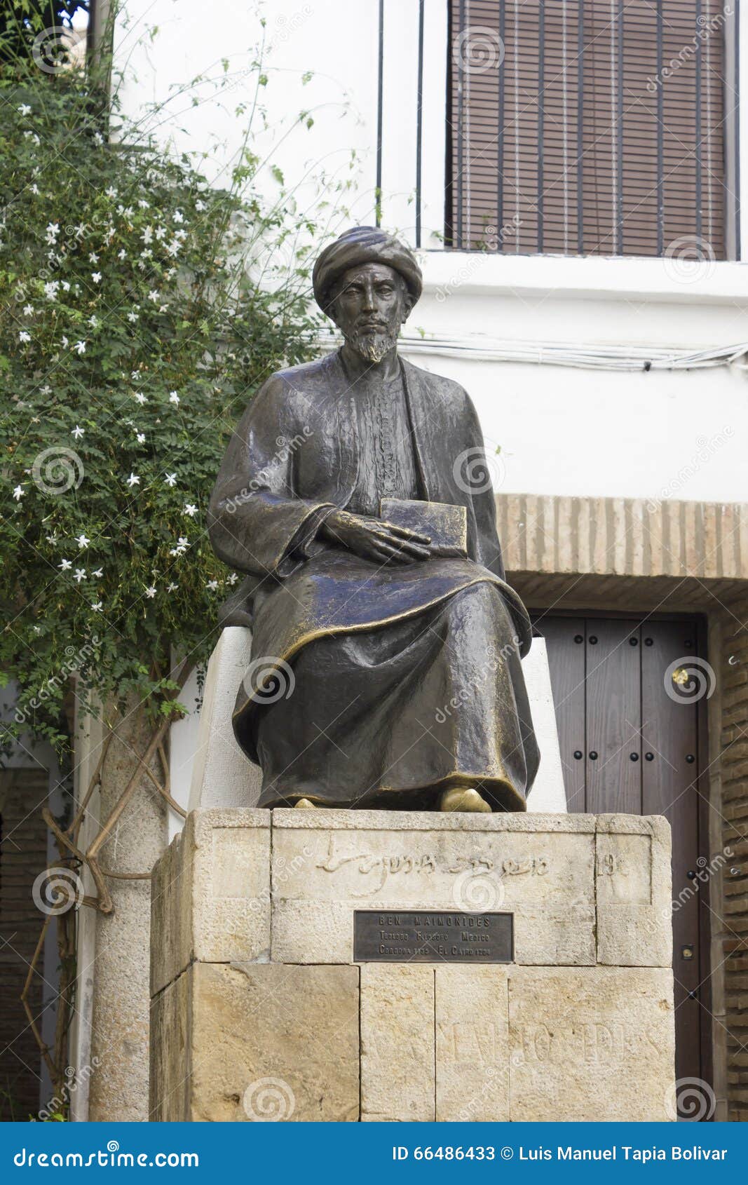 Statue of Maimonides in Cordoba Stock Image - Image of monument ...
