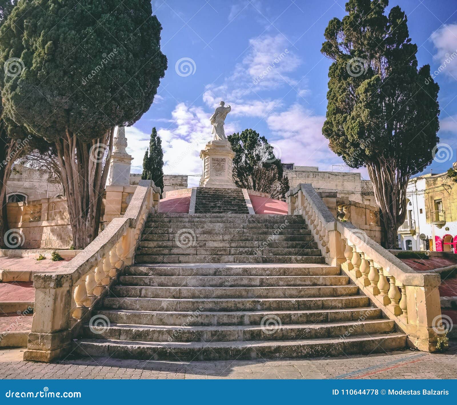 Statue in Malta stock photo. Image of landscape, tourism - 110644778