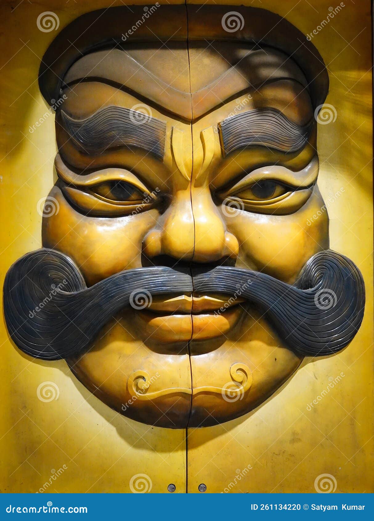 A Statue of a Man Having Big Mustache Indian Editorial Image - Image of ...