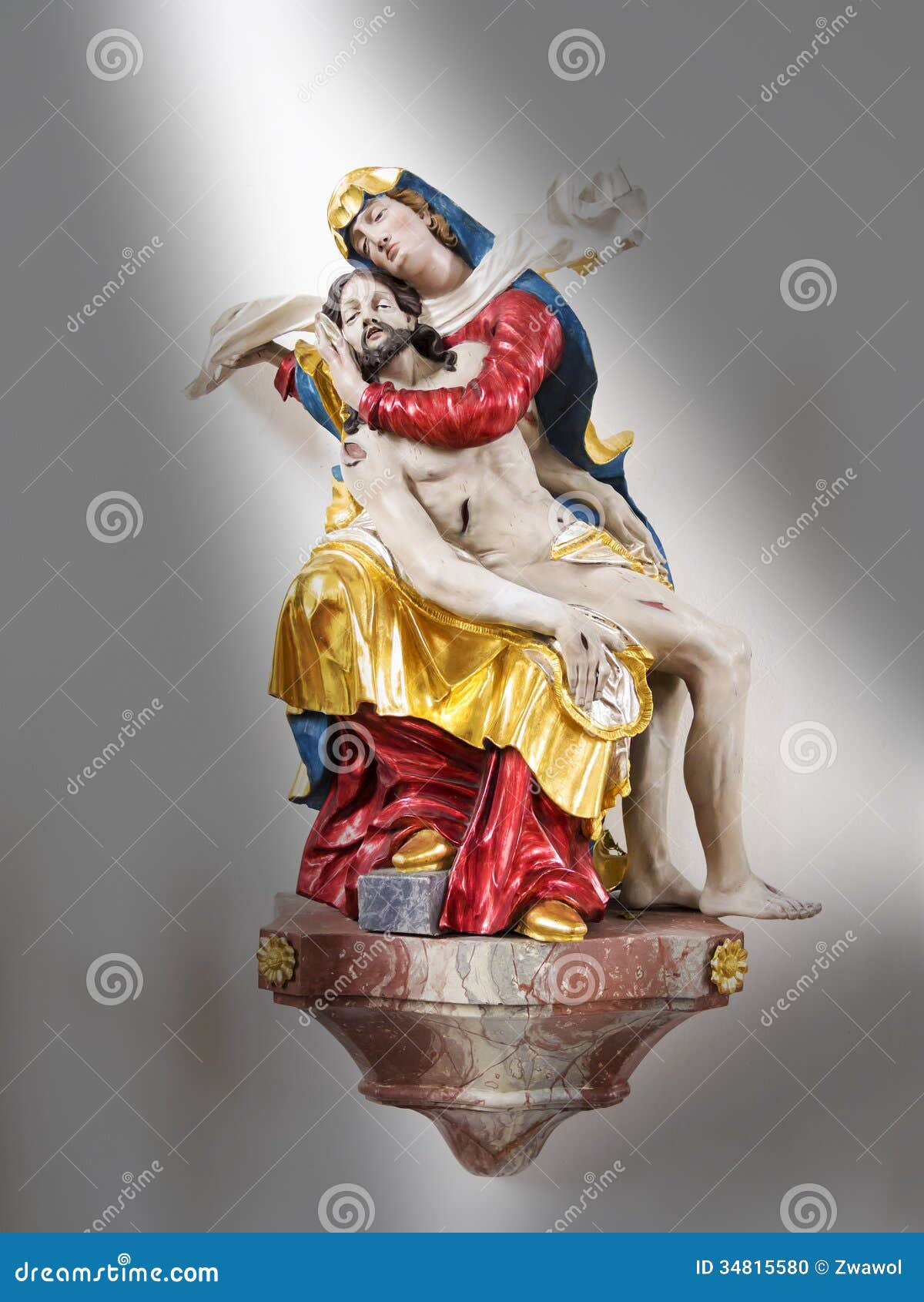 Statue of Maria with Jesus stock photo. Image of obedience - 34815580