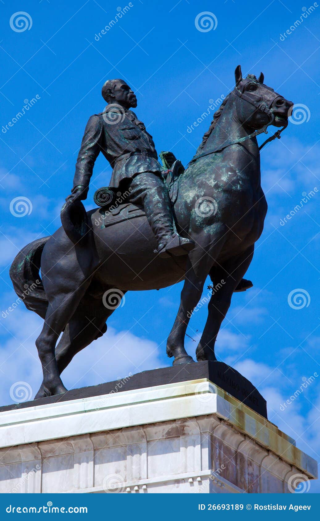 Statue of Maximo Gomez, Havana Stock Image - Image of caribbean ...