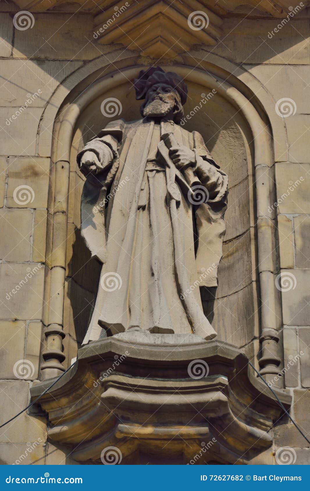 Statue of a medieval man stock photo. Image of artform - 72627682