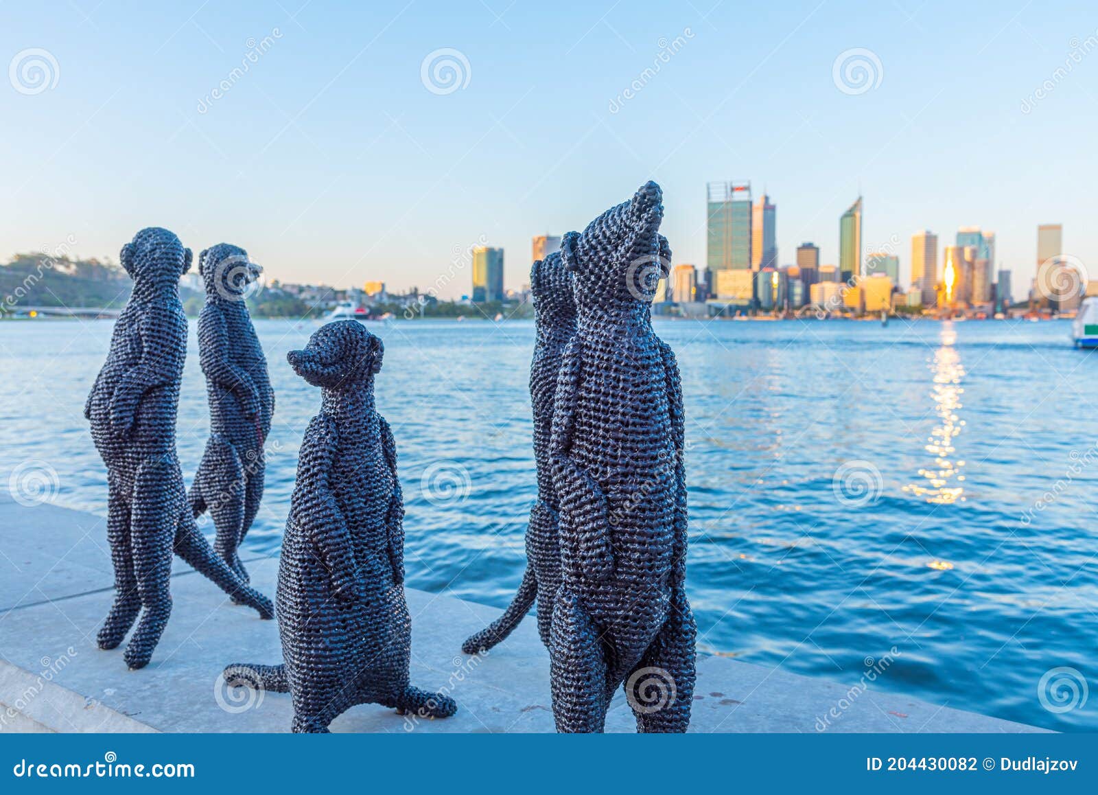 Statue of Meerkats in Perth, Australia Editorial Photography - Image of ...