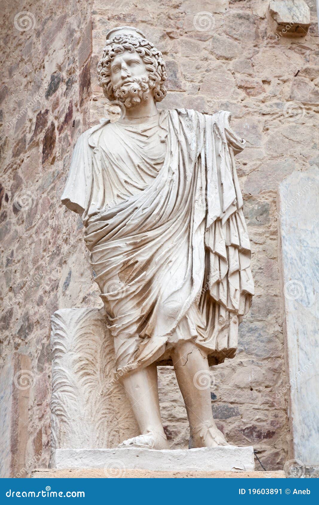 Roman Senator Sculpture, Louvre Museum, Parris, France Editorial Photo ...