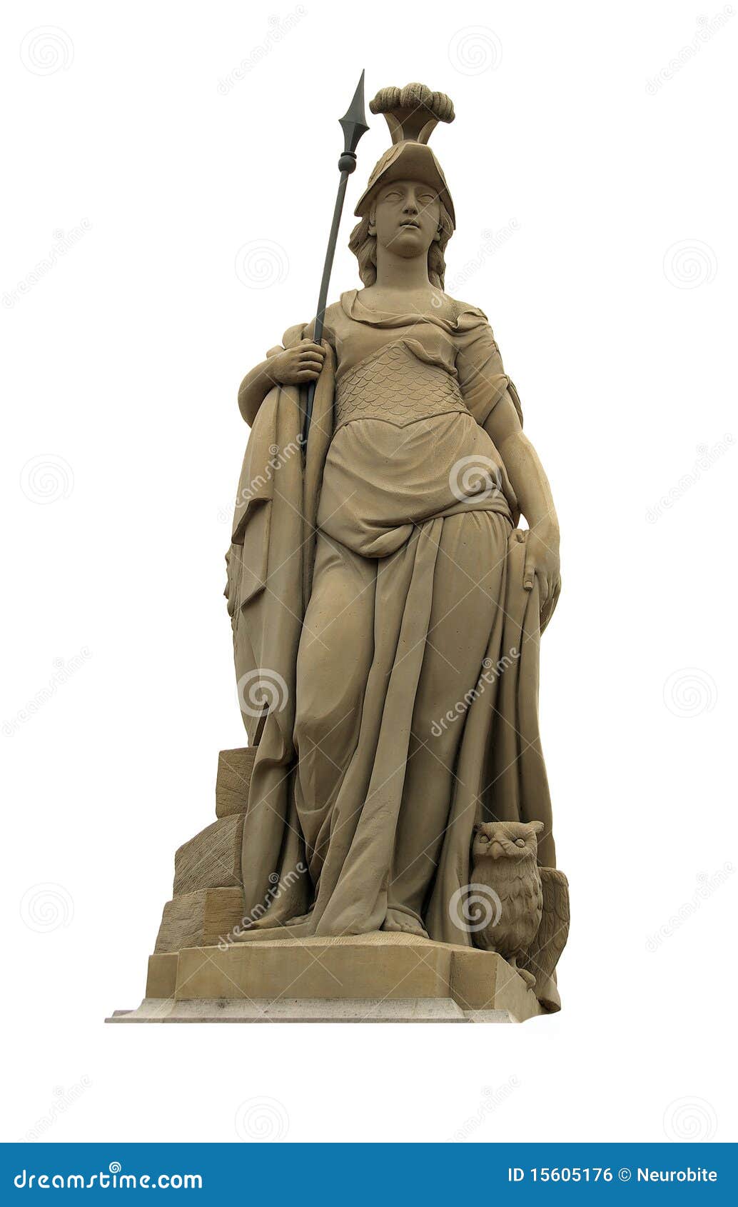 Statue of Minerva on the Old Bridge of Heidelberg Stock Photo - Image ...