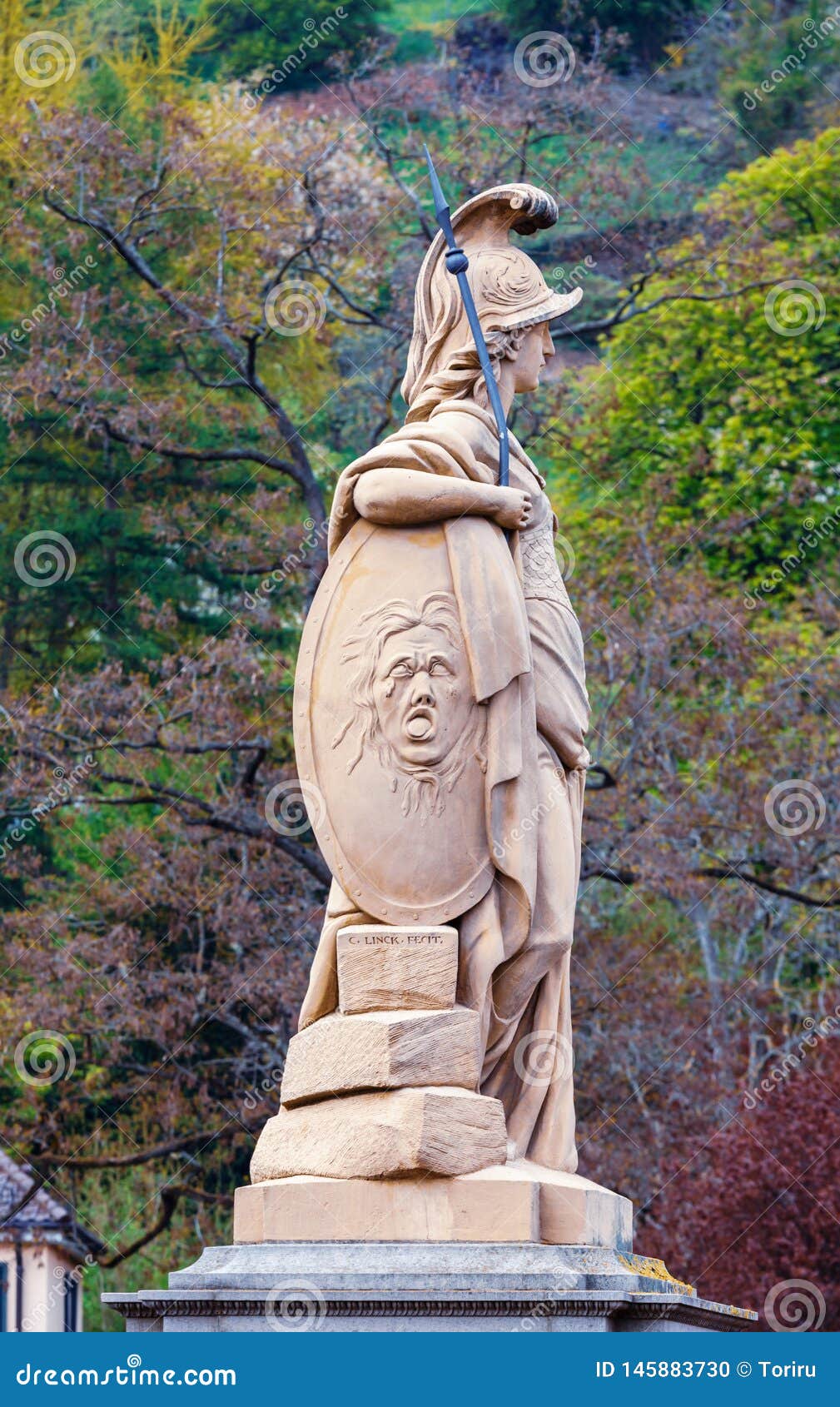 Statue of Minerva stock photo. Image of greek, castle - 145883730