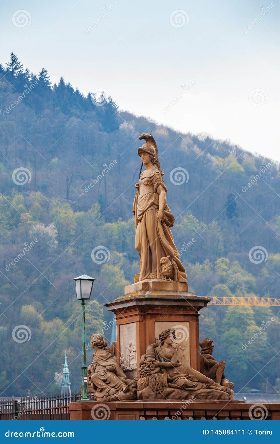Statue of Minerva stock image. Image of middle, roman - 145884111