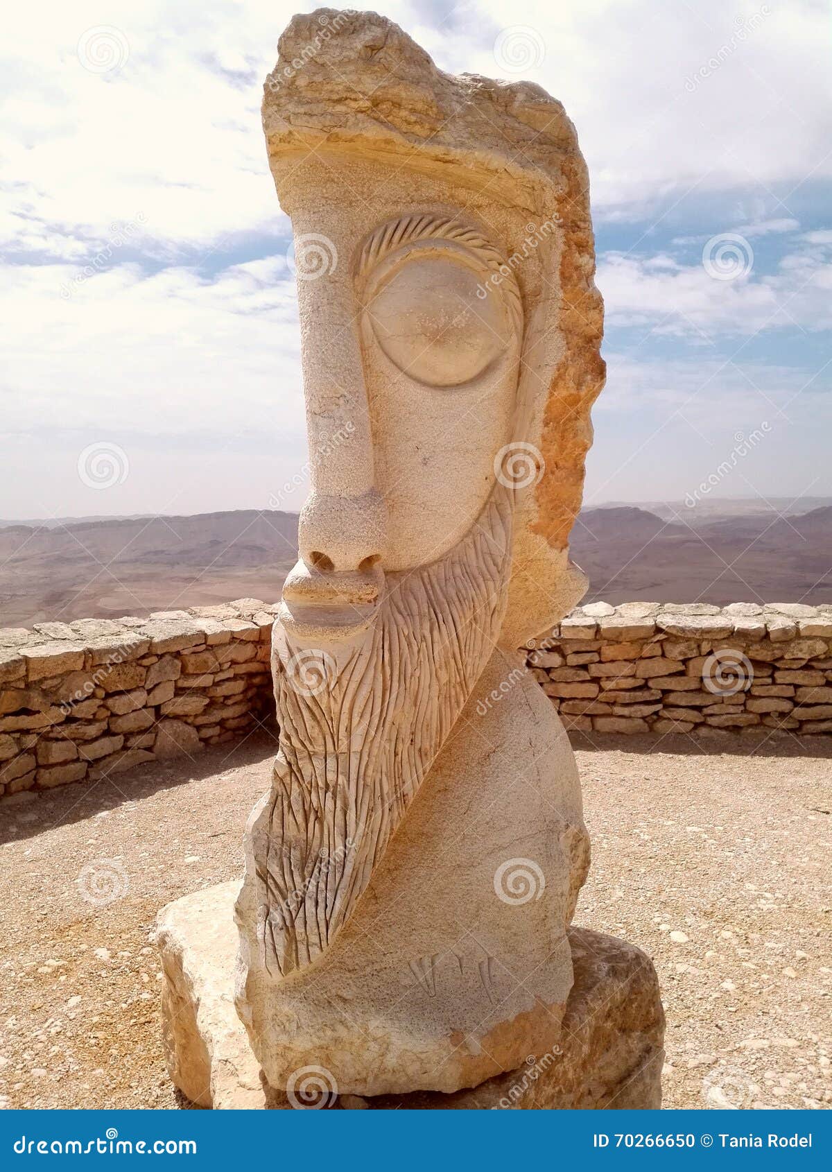 Statue stock photo. Image of mizpe, ramon, israel, statue - 70266650