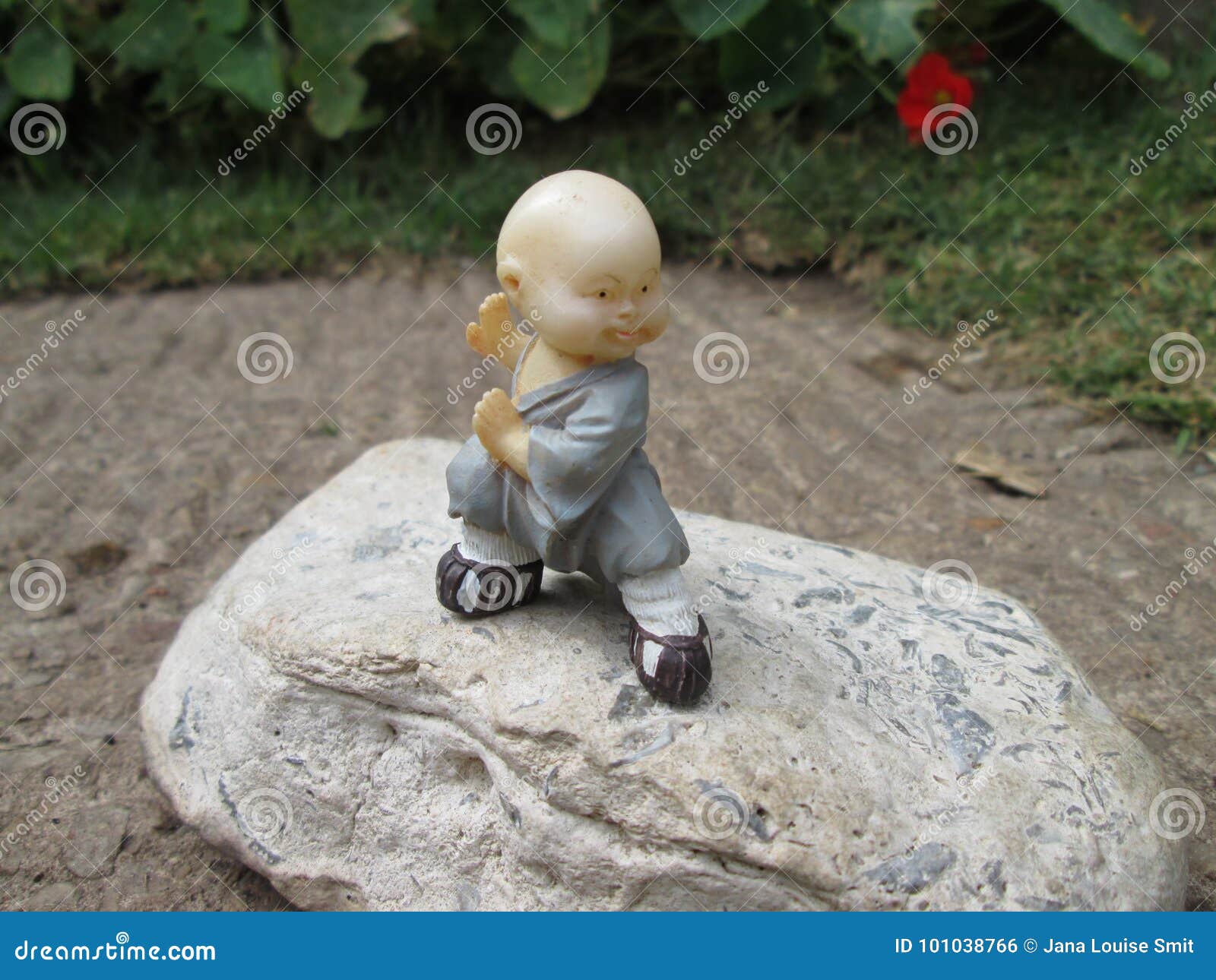 Small Monk Statue. stock photo. Image of asian, novice - 101038766