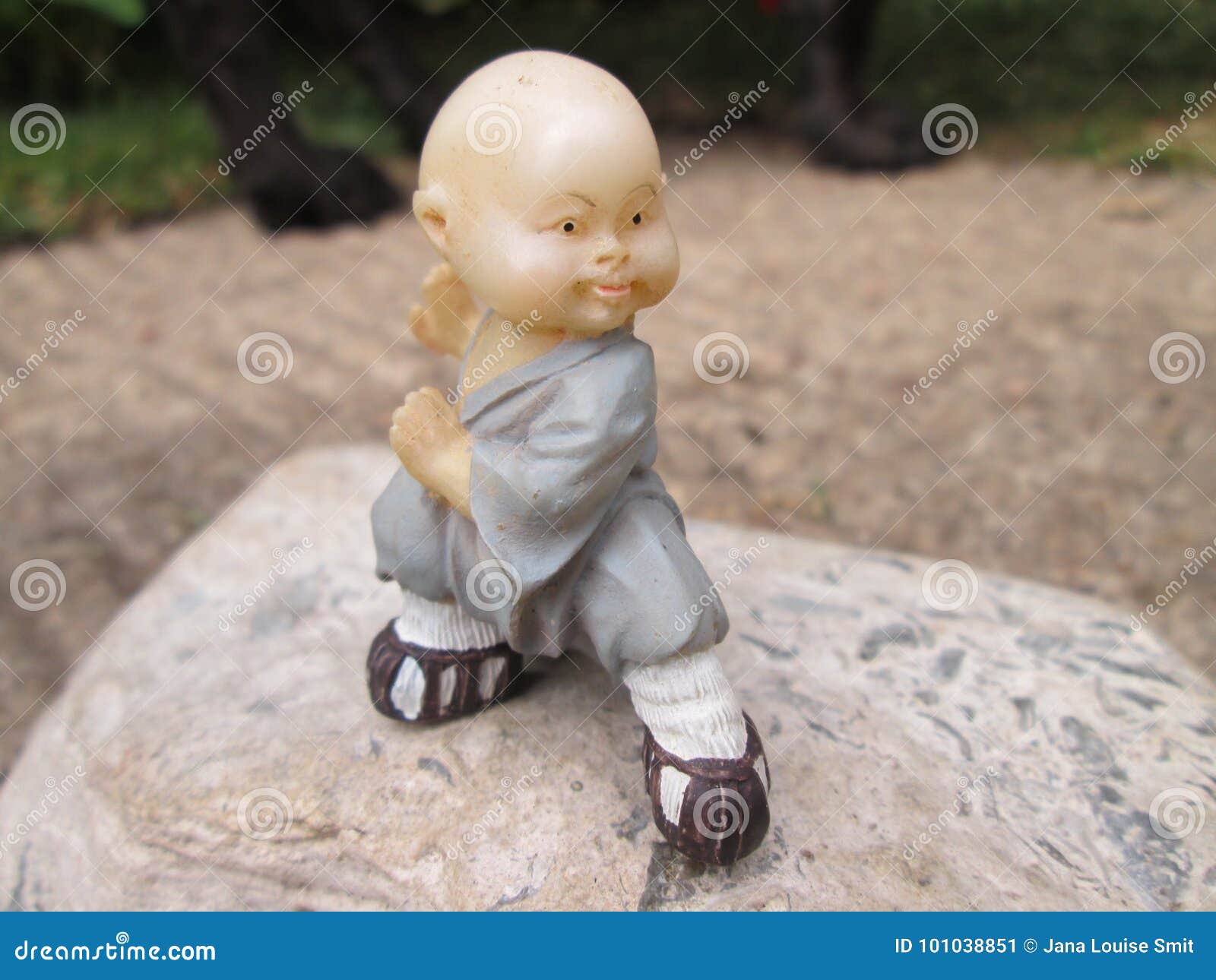 Small Monk Statue. stock image. Image of oriental, pray - 101038851
