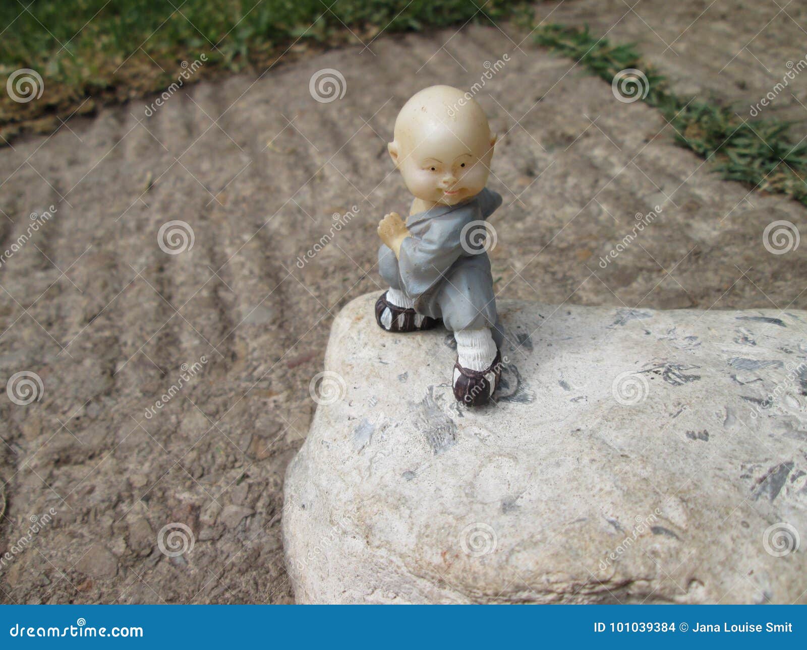 Small Monk Statue. stock photo. Image of novice, pray - 101039384